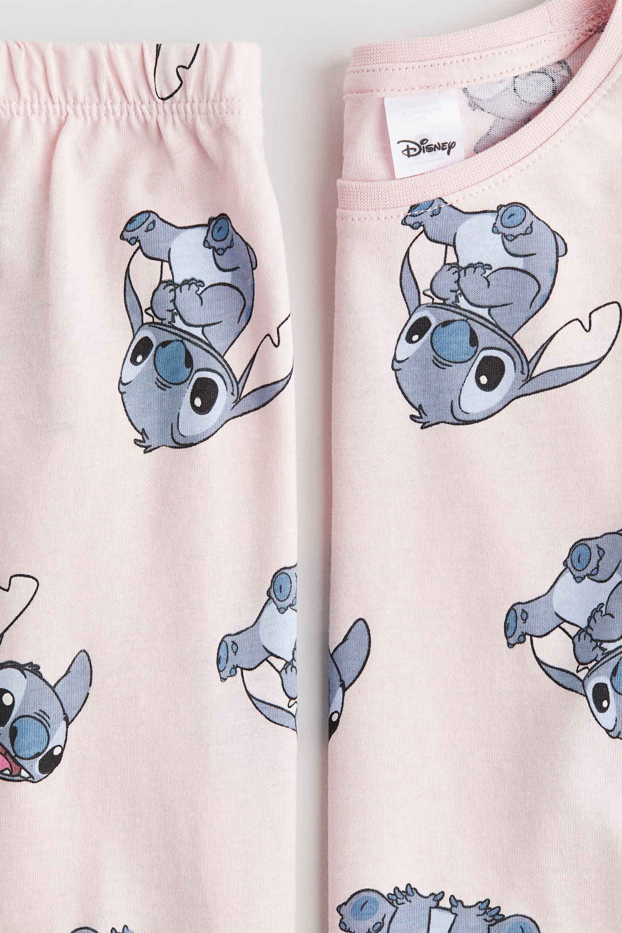 Jersey pyjamas - Light pink/Lilo & Stitch - Kids | H&M MY