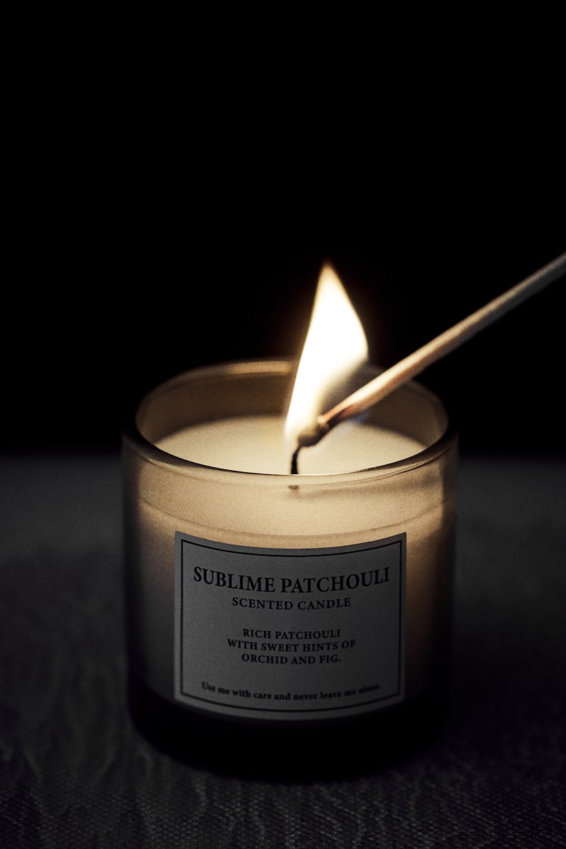 Scented Candle with Cork Lid - Sublime Patchouli - Home All | H&M US