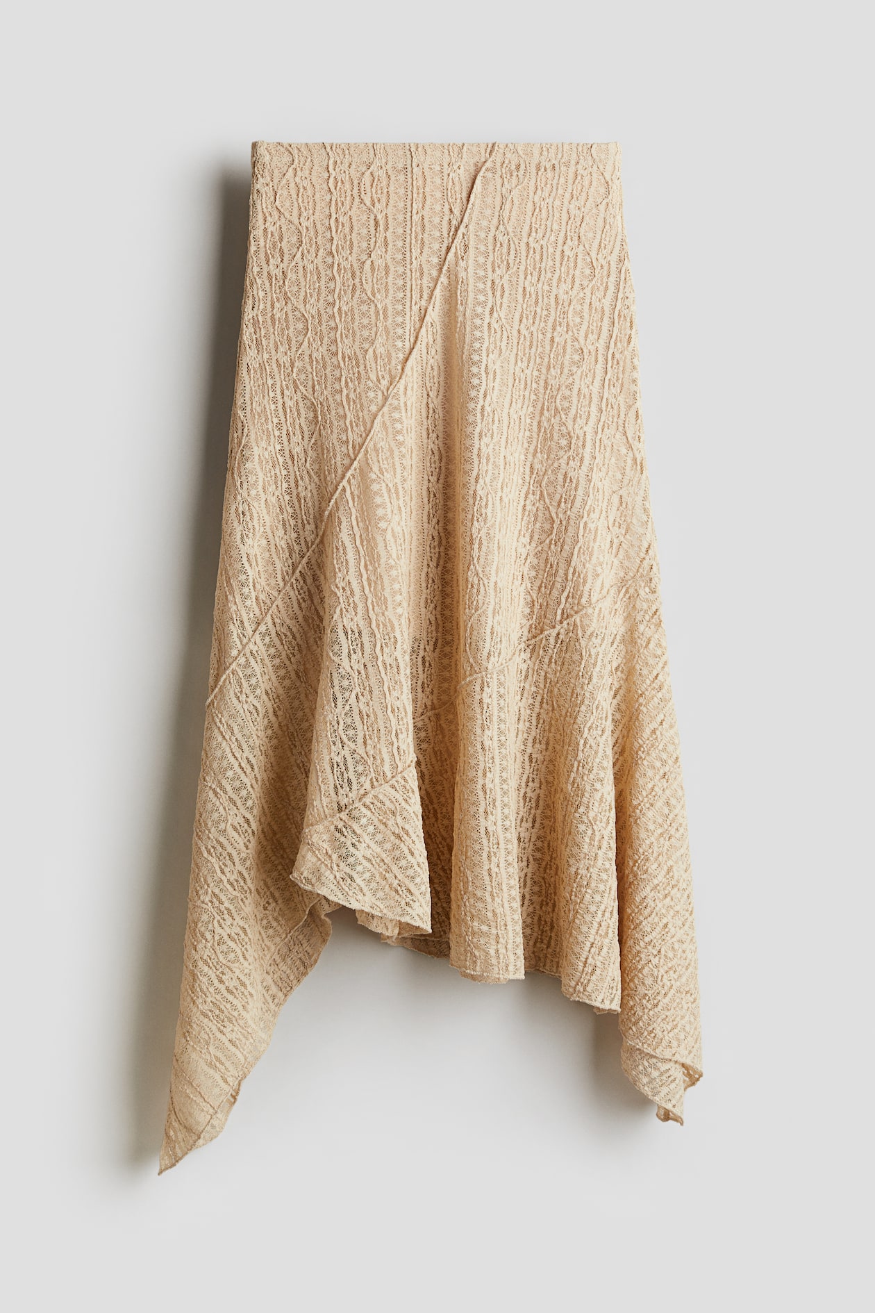 アシンメトリーレースライクスカート - ベージュ - Kids | H&M JP