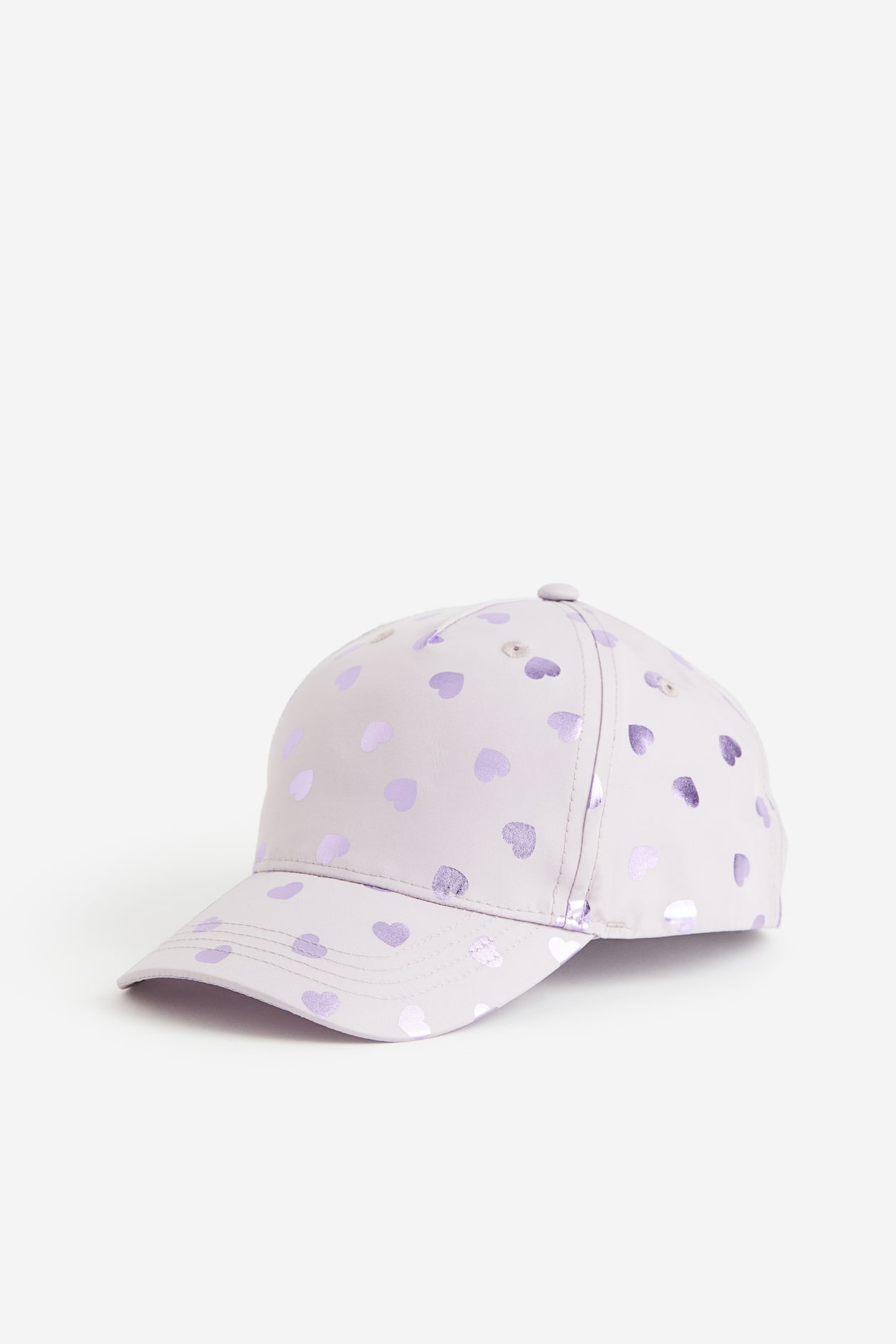Lilac/Hearts Appliquéd cap for kids | H&M MY