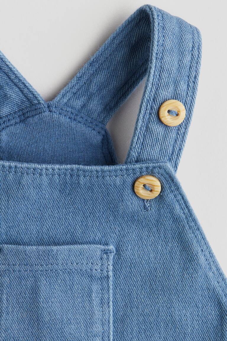 Blue/white 2-piece Overall and Bodysuit Set for kids | H&M US