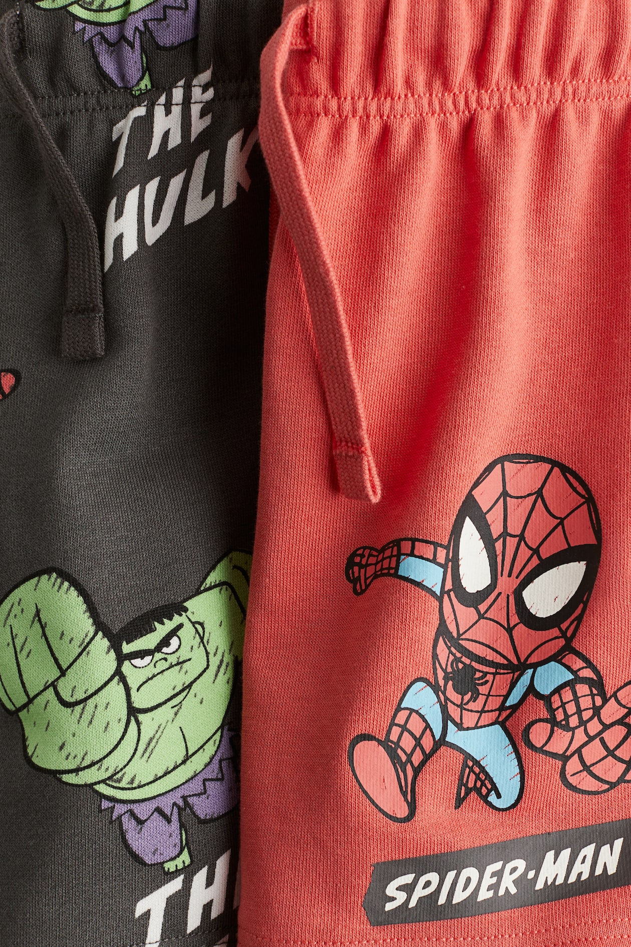 Red/Marvel Comics 2-pack Print Sweat Shorts for kids | H&M AU