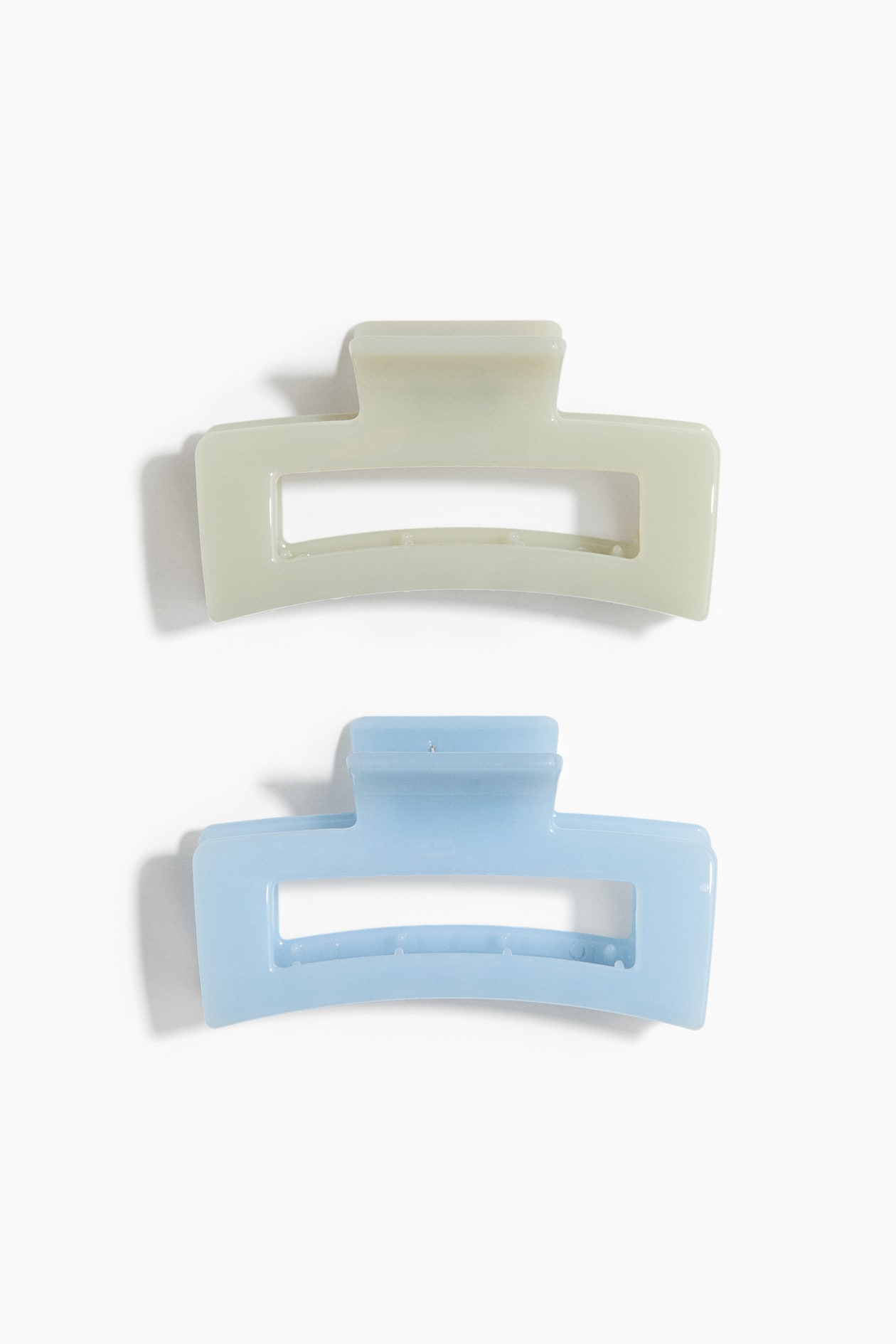 2-pack hair claws - Light blue/Light green - Ladies | H&M IN