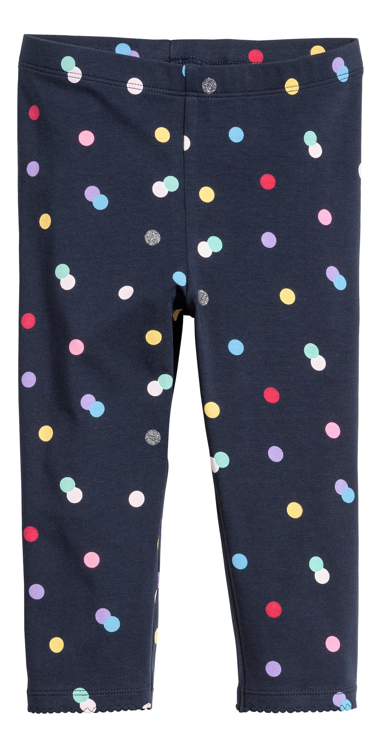 Helanke na 3/4 - Dark blue/Spotted - Kids | H&M RS
