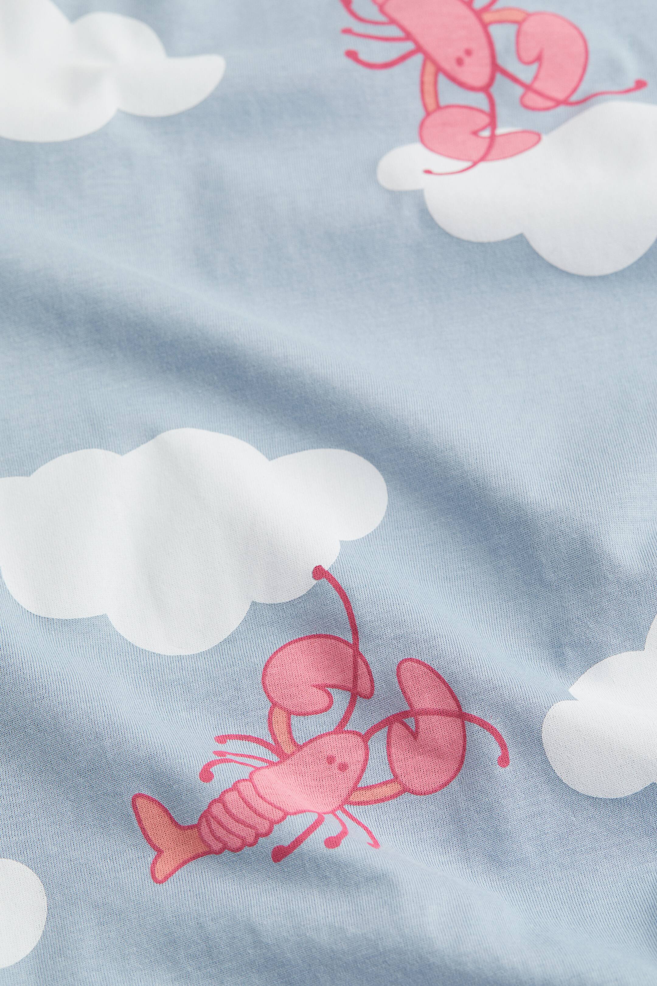Jersey pyjamas - Light blue/Lobsters - Ladies | H&M GB