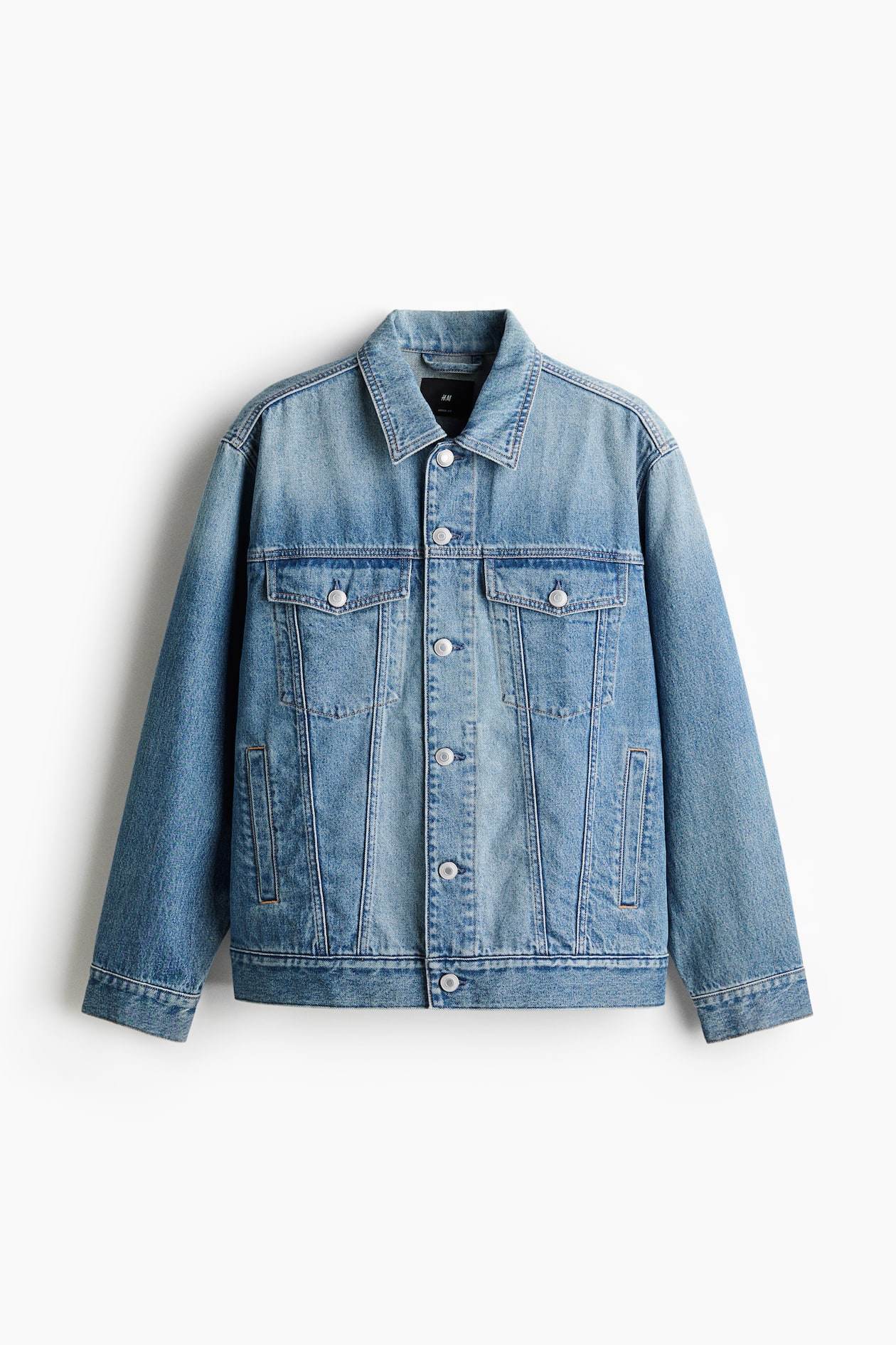 Loose-Fit Denim Jacket - Light denim blue - Men | H&M US