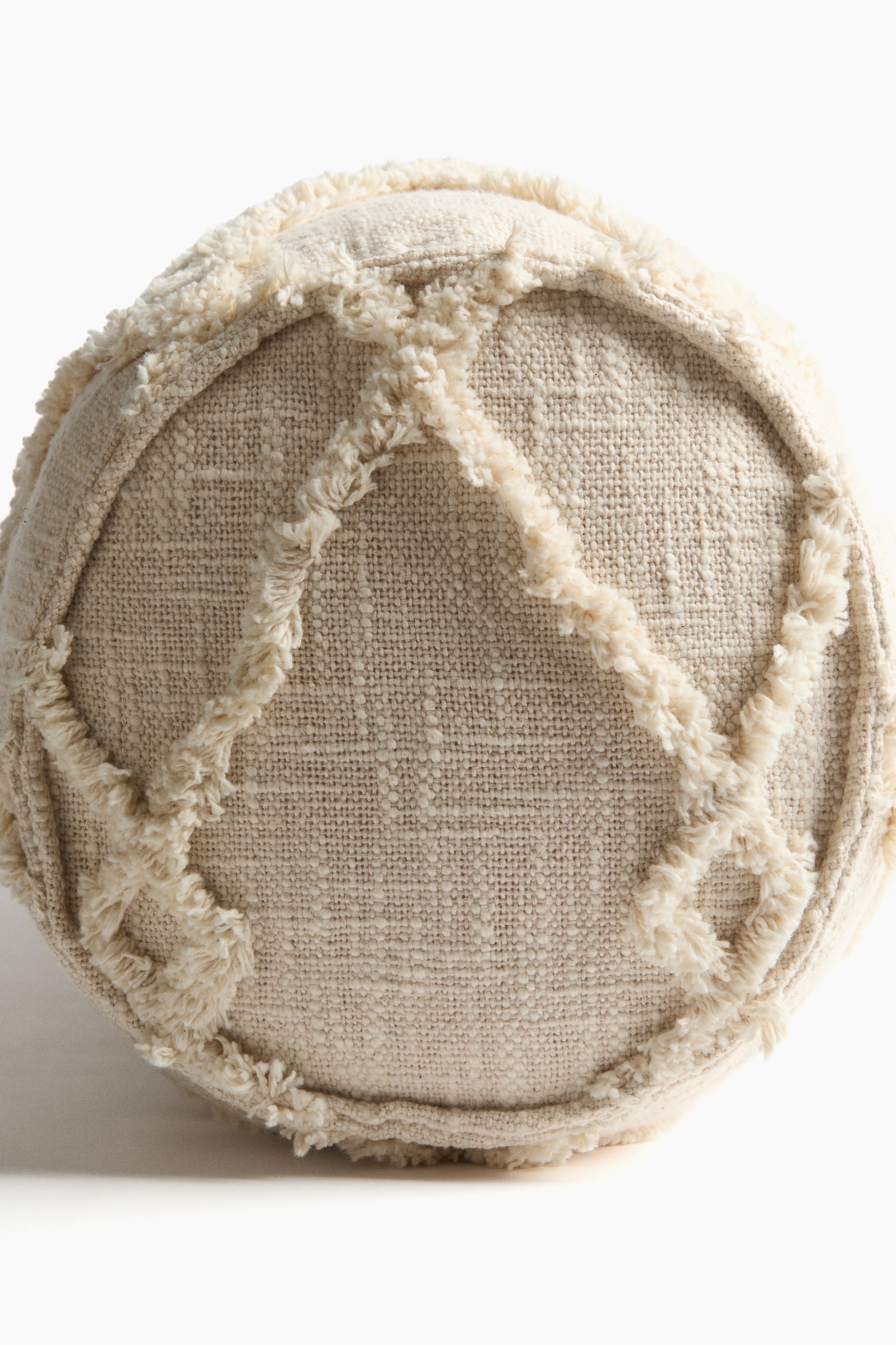 Tufted Cotton Bolster - Light beige - Home All | H&M US