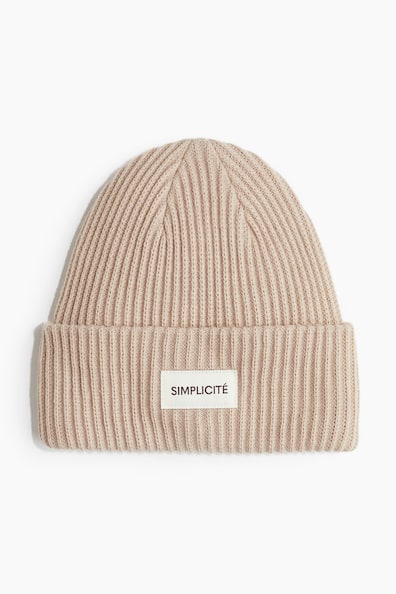 Knit Hat - Light beige/Simplicité - Ladies | H&M US