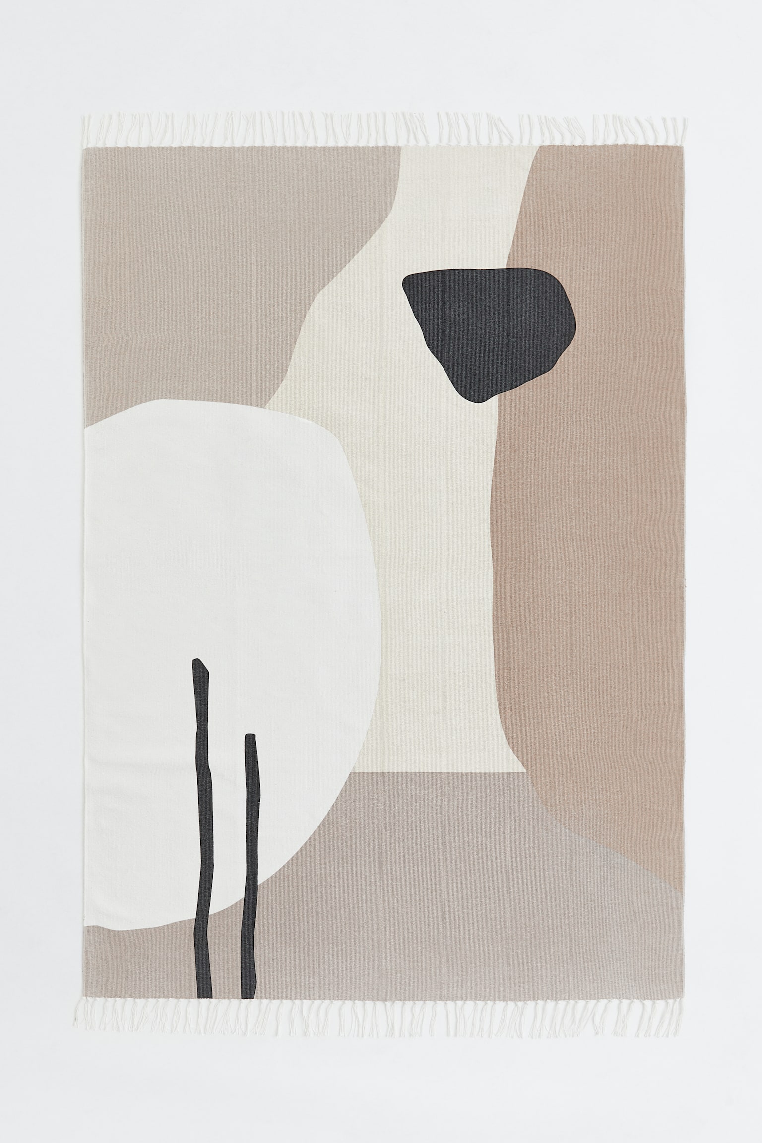 Large Cotton Rug - Beige/patterned - Home All | H&M US