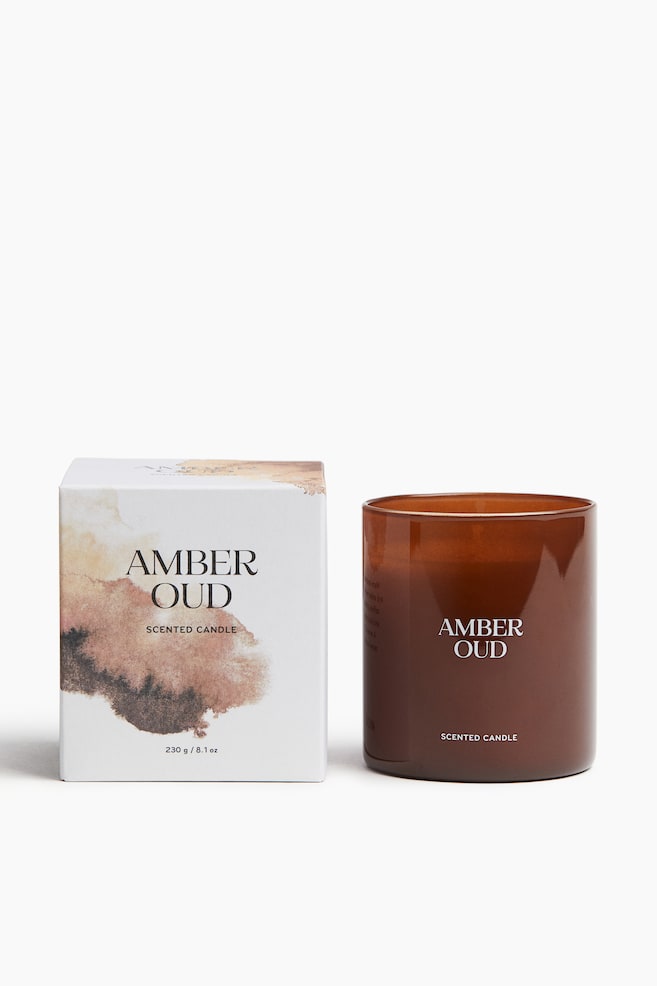 Amber Oud Scented Candle in Glass Holder at H&M Home | H&M US