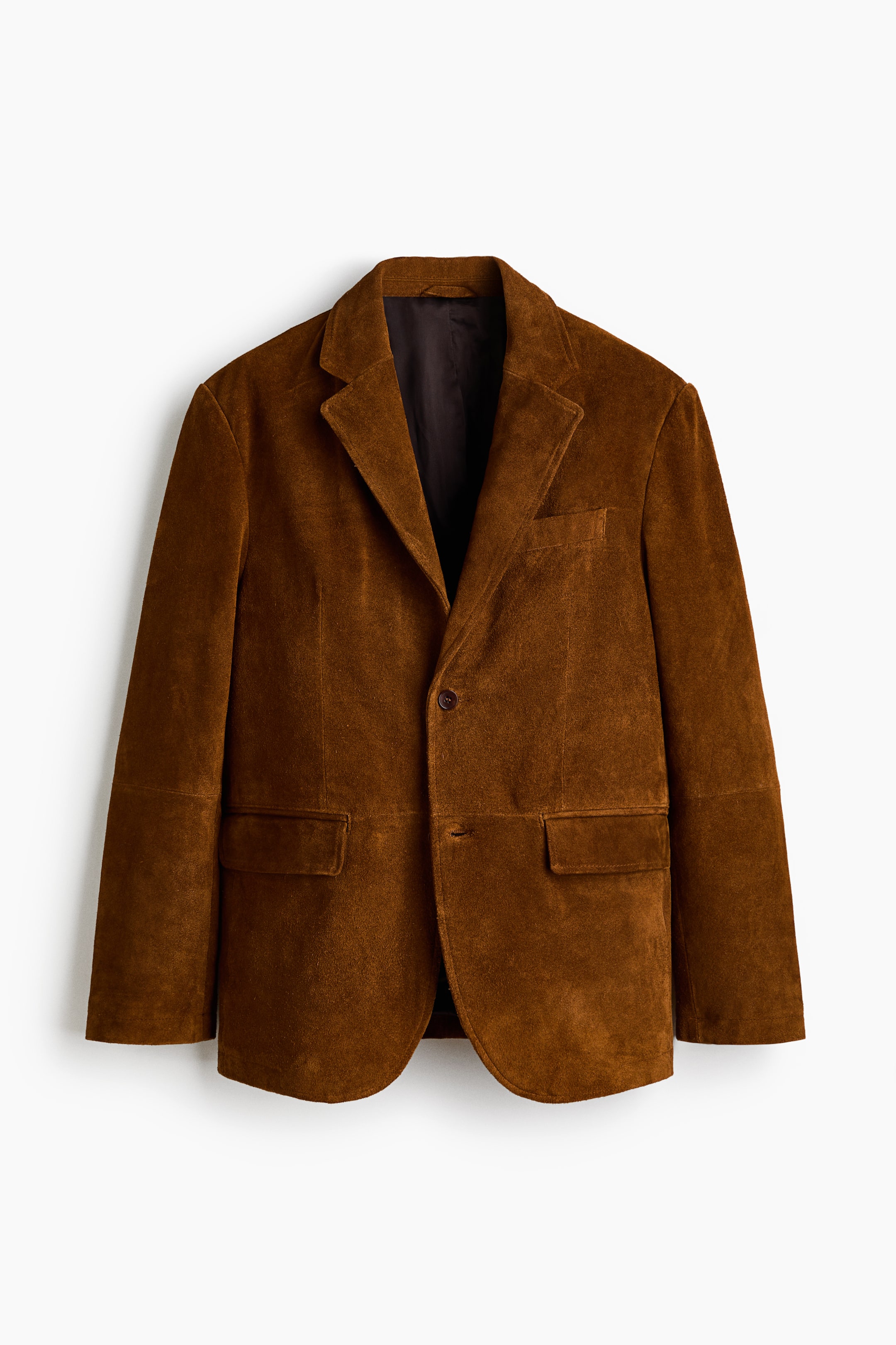 Relaxed Fit Suede jacket - Maro - BĂRBAŢI | H&M RO