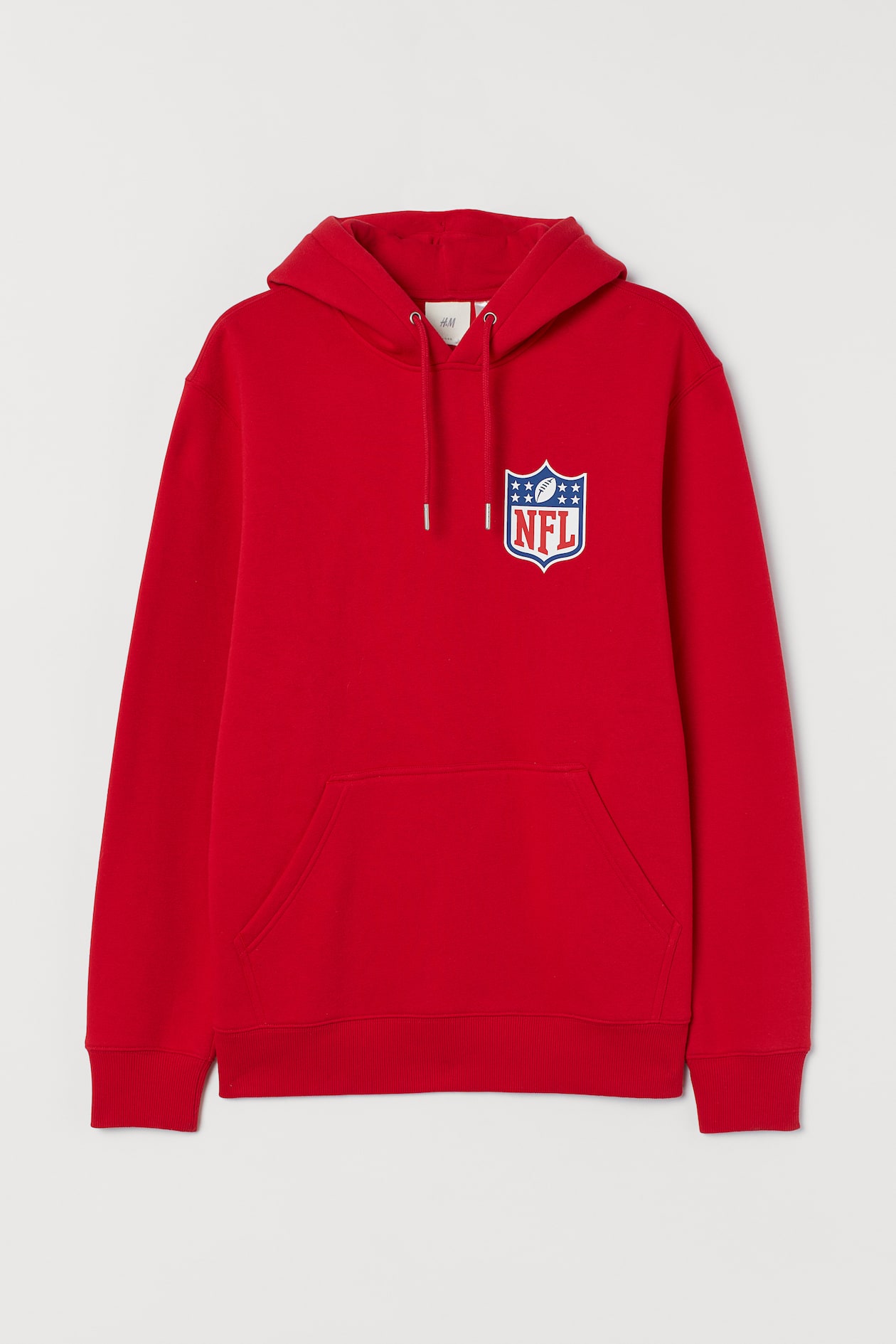 Hooded top with a motif - Red/NFL - Men | H&M MY