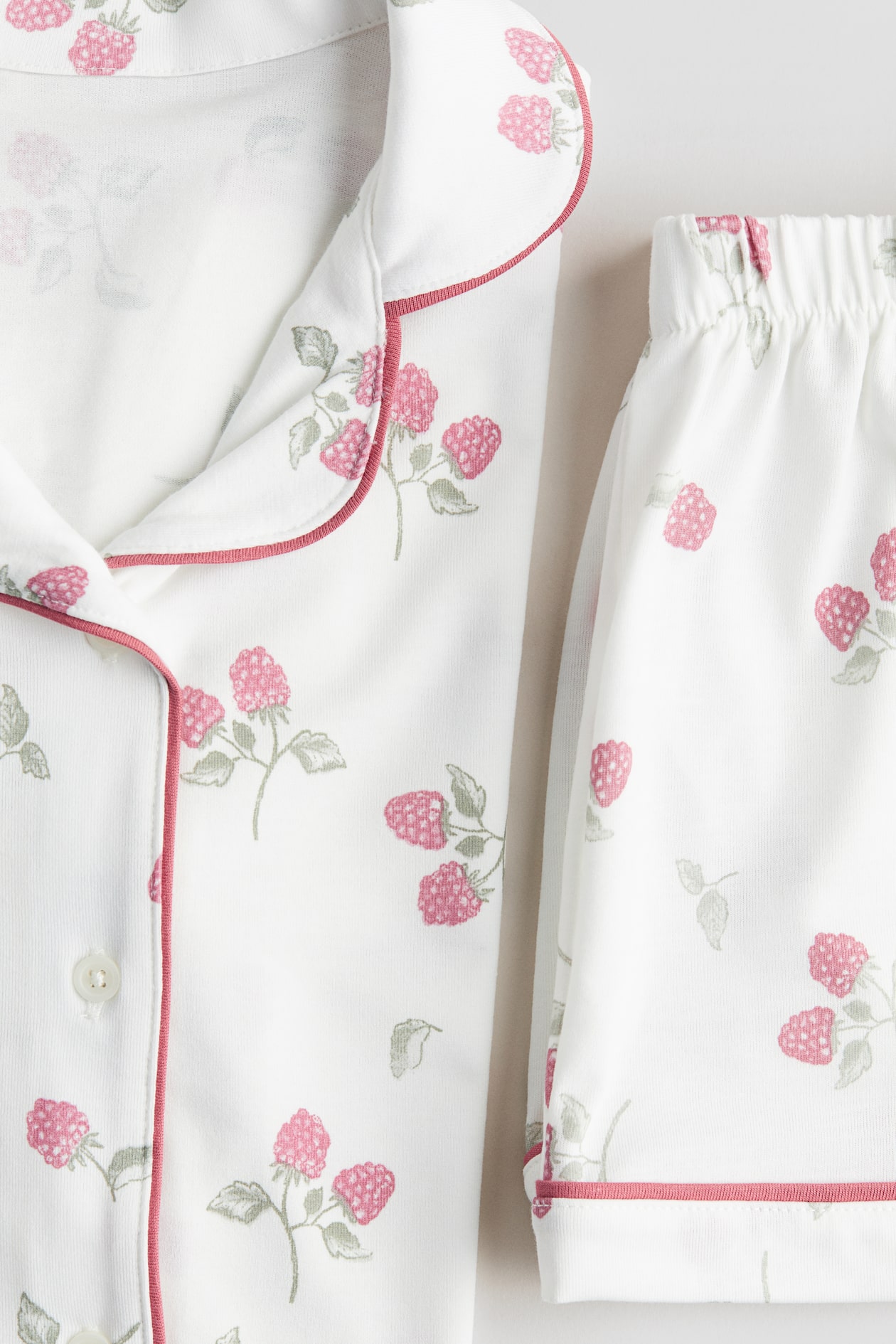 Patterned pyjamas - White/Raspberries - Kids | H&M