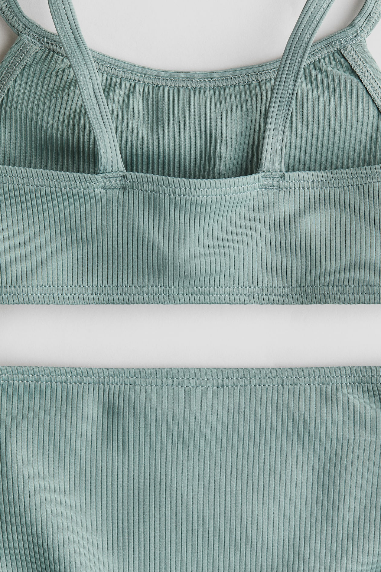 Ribbed Two-Piece Swimsuit - Turquoise - Kids | H&M US