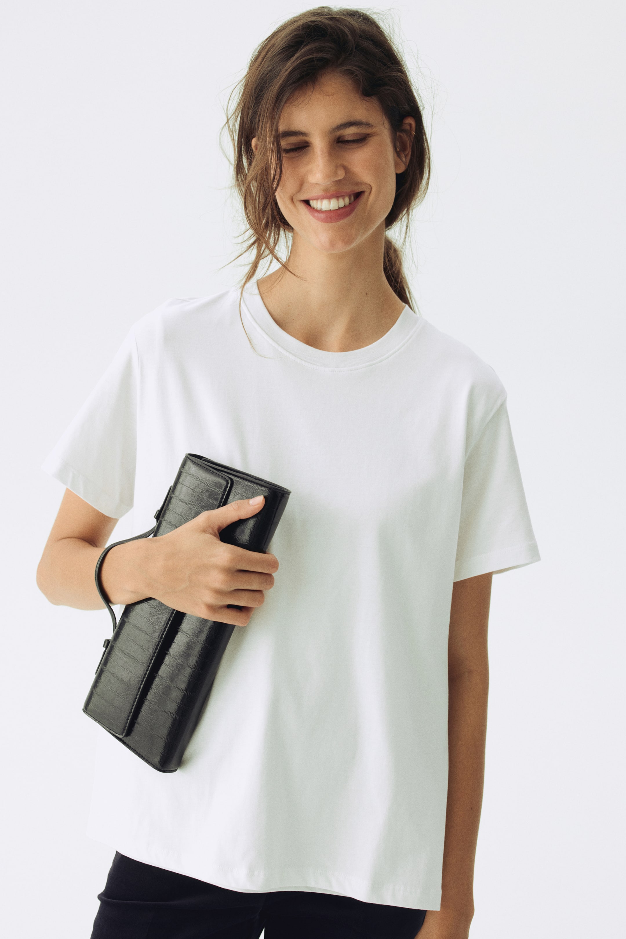 MAMA Cotton nursing T-shirt - White - Ladies | H&M IN