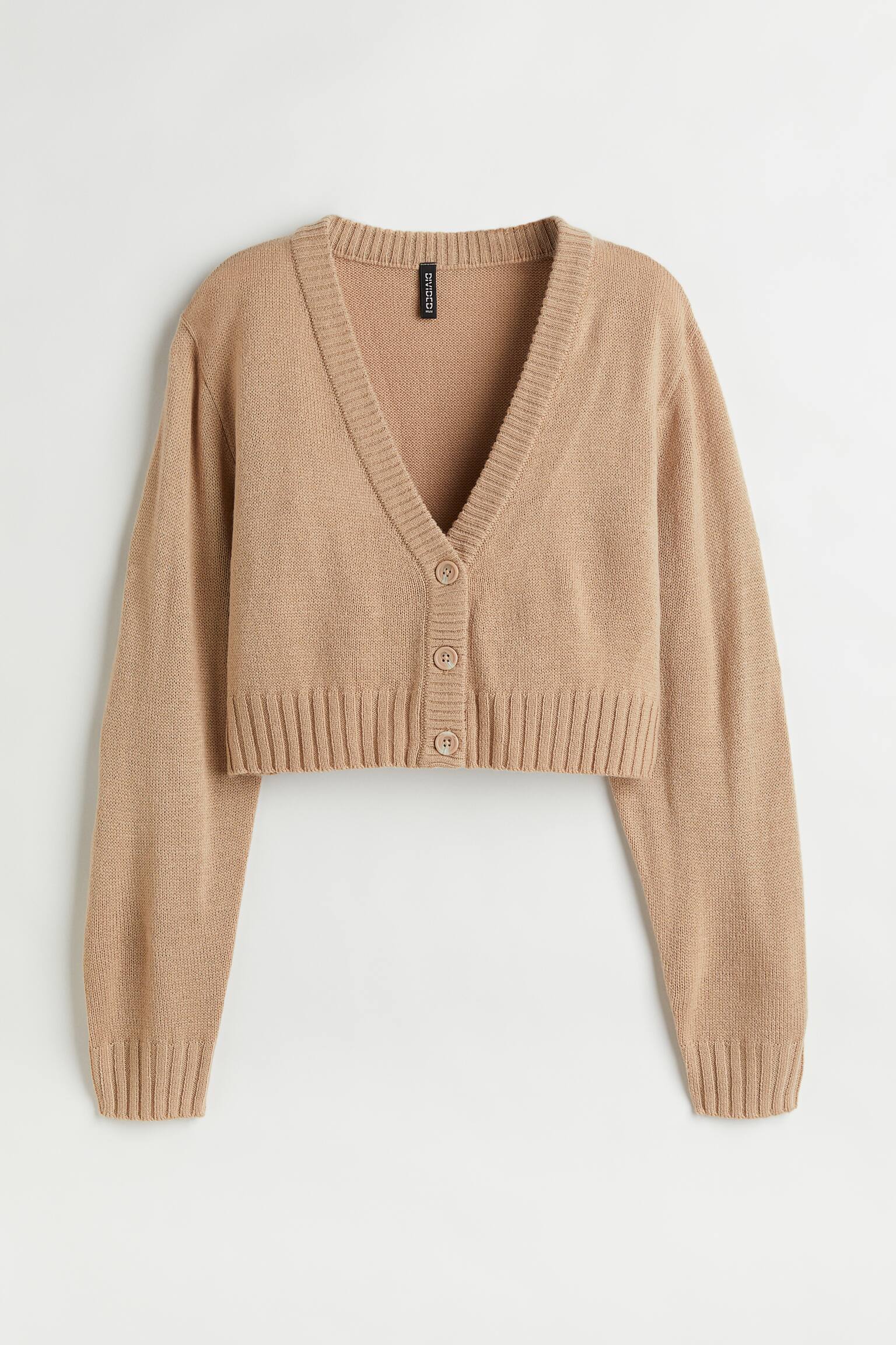 Short cardigan - בז' - Ladies | H&M IL