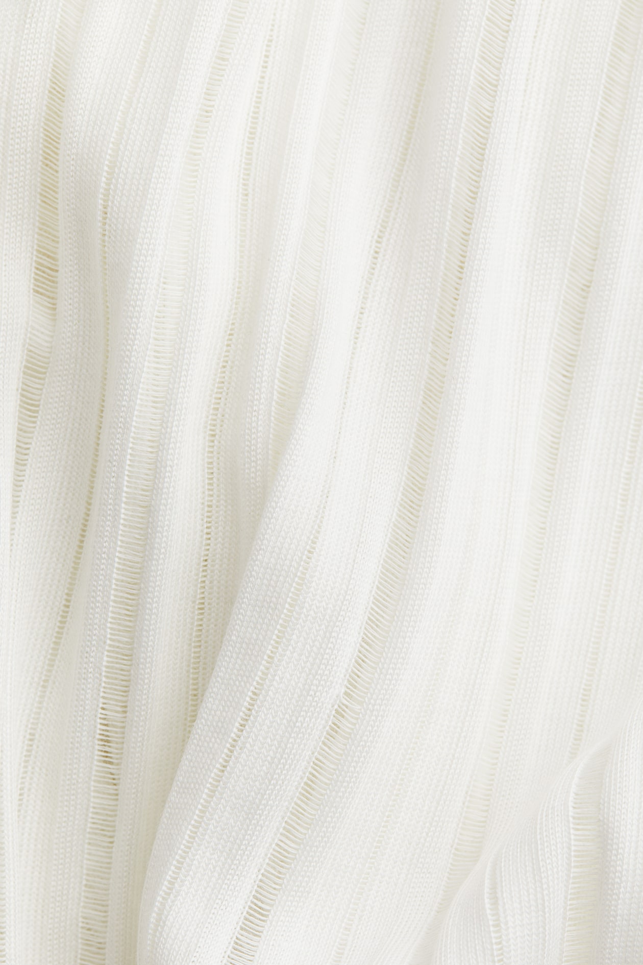 Ladder-stitch-look Knit Skirt - White - Ladies | H&M US