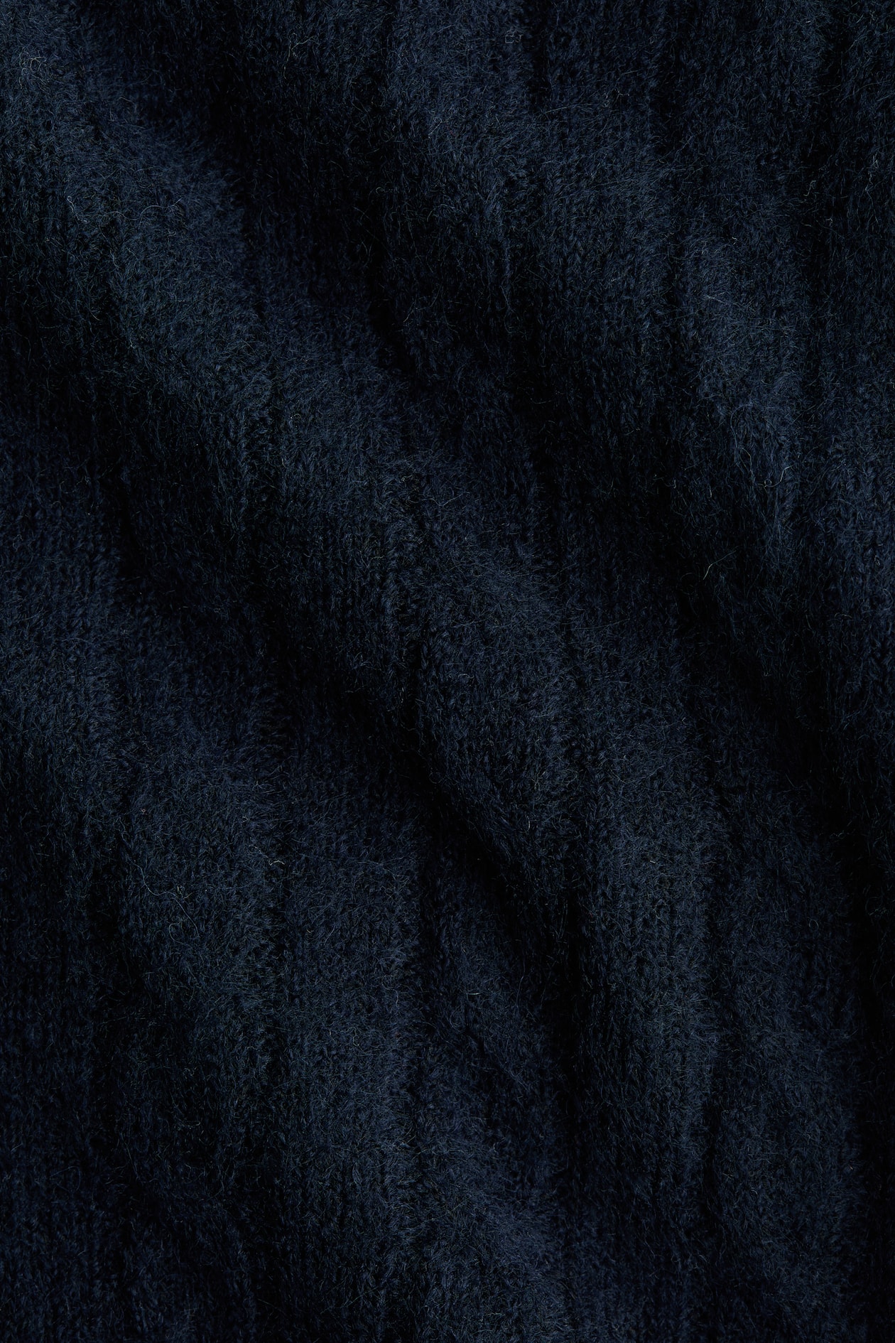 Cable-knit zip-through cardigan - Navy blue - Ladies | H&M GB