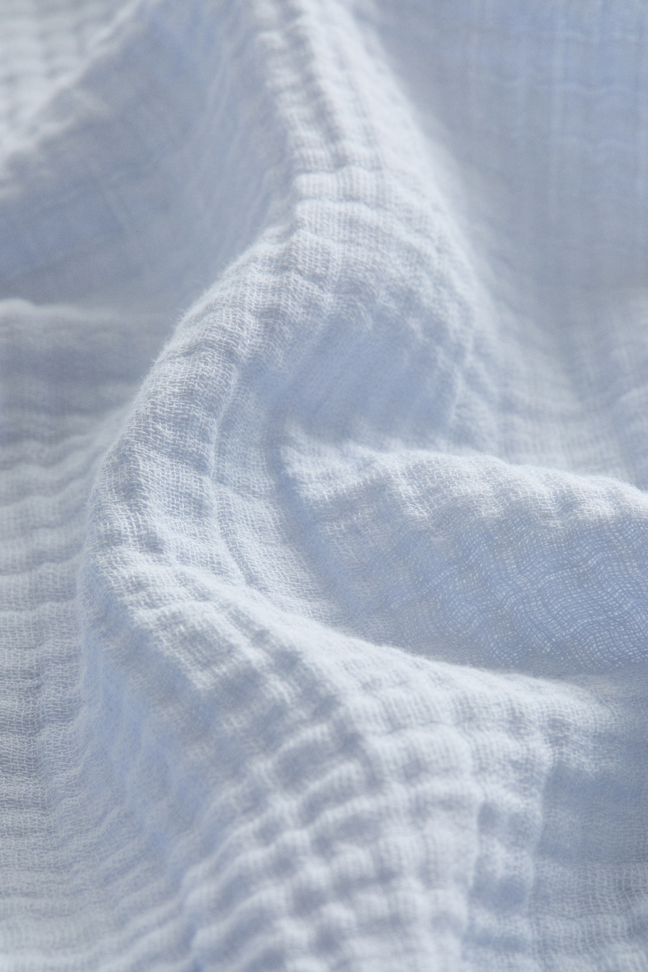 Cotton muslin baby blanket - Light blue - Home All | H&M IE