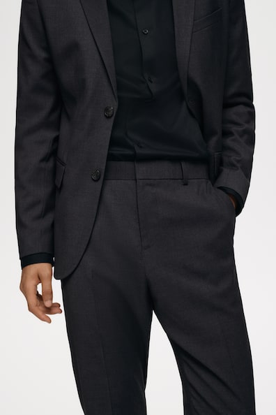 Men’s Dark gray Slim-Fit Suit Pants | H&M US
