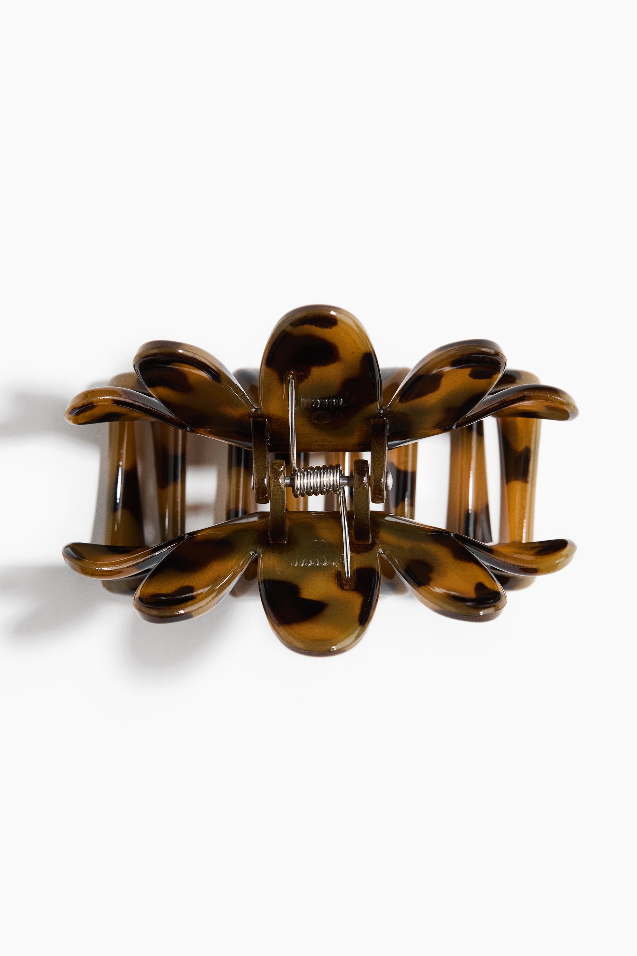 Flower-shaped hair claw - Brown/Tortoiseshell pattern - Ladies | H&M SG