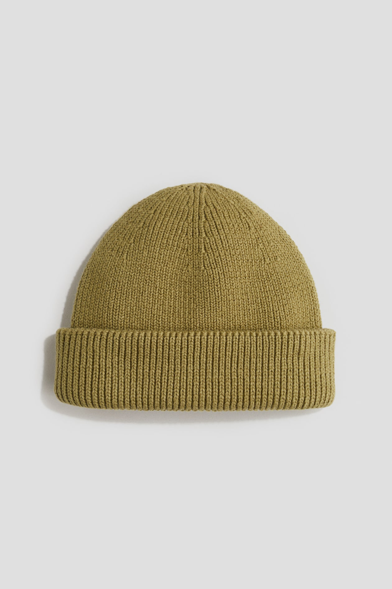 Rib-Knit Beanie - Khaki green - Kids | H&M US