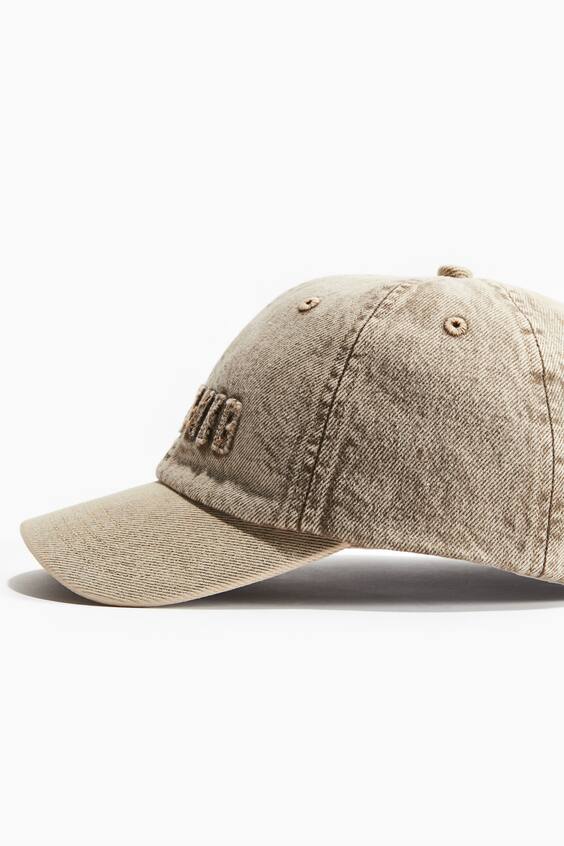 Women's Taupe/Relaxed Cotton Denim Cap | H&M CA