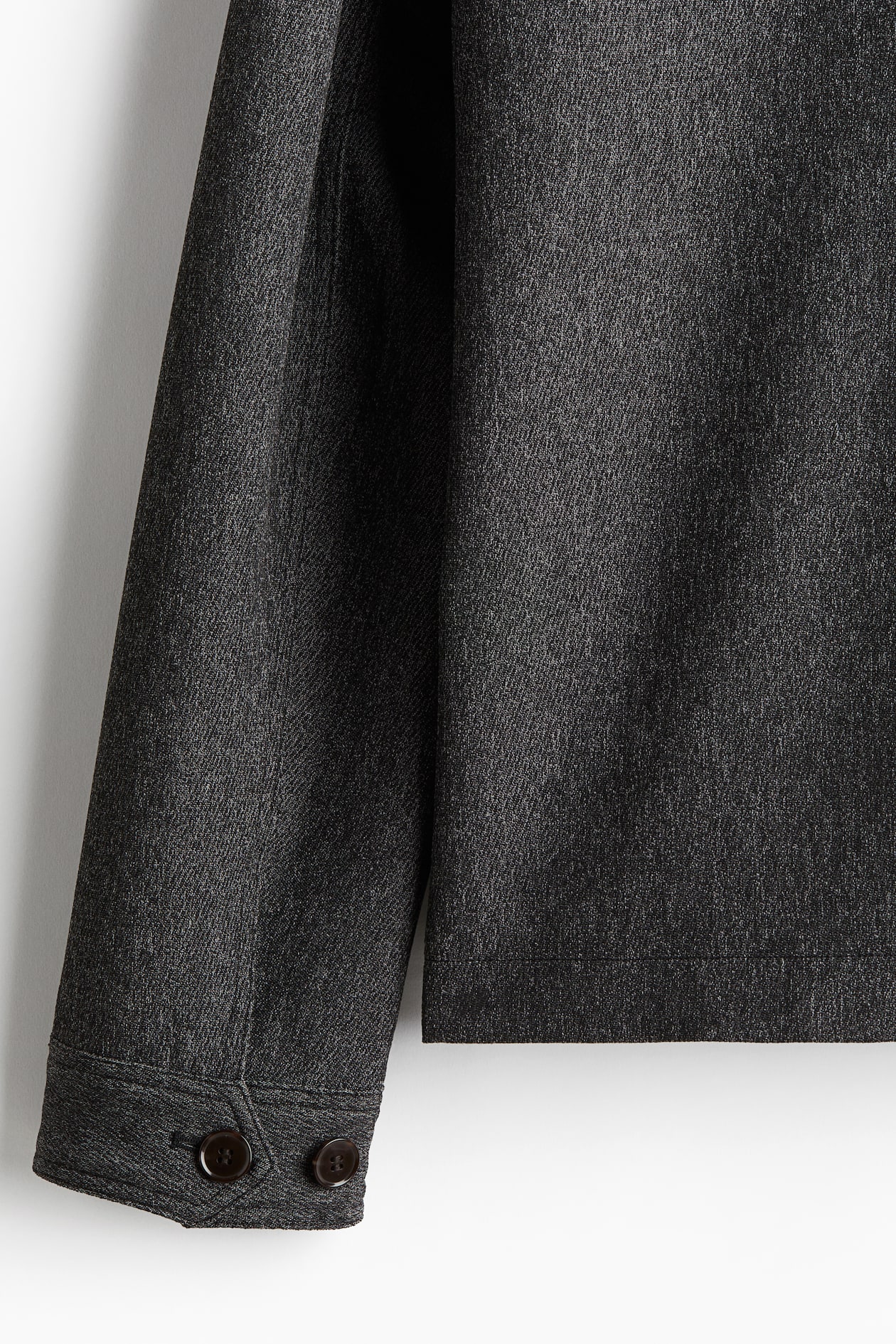 Regular Fit Twill Shacket - Dark gray - Men | H&M US