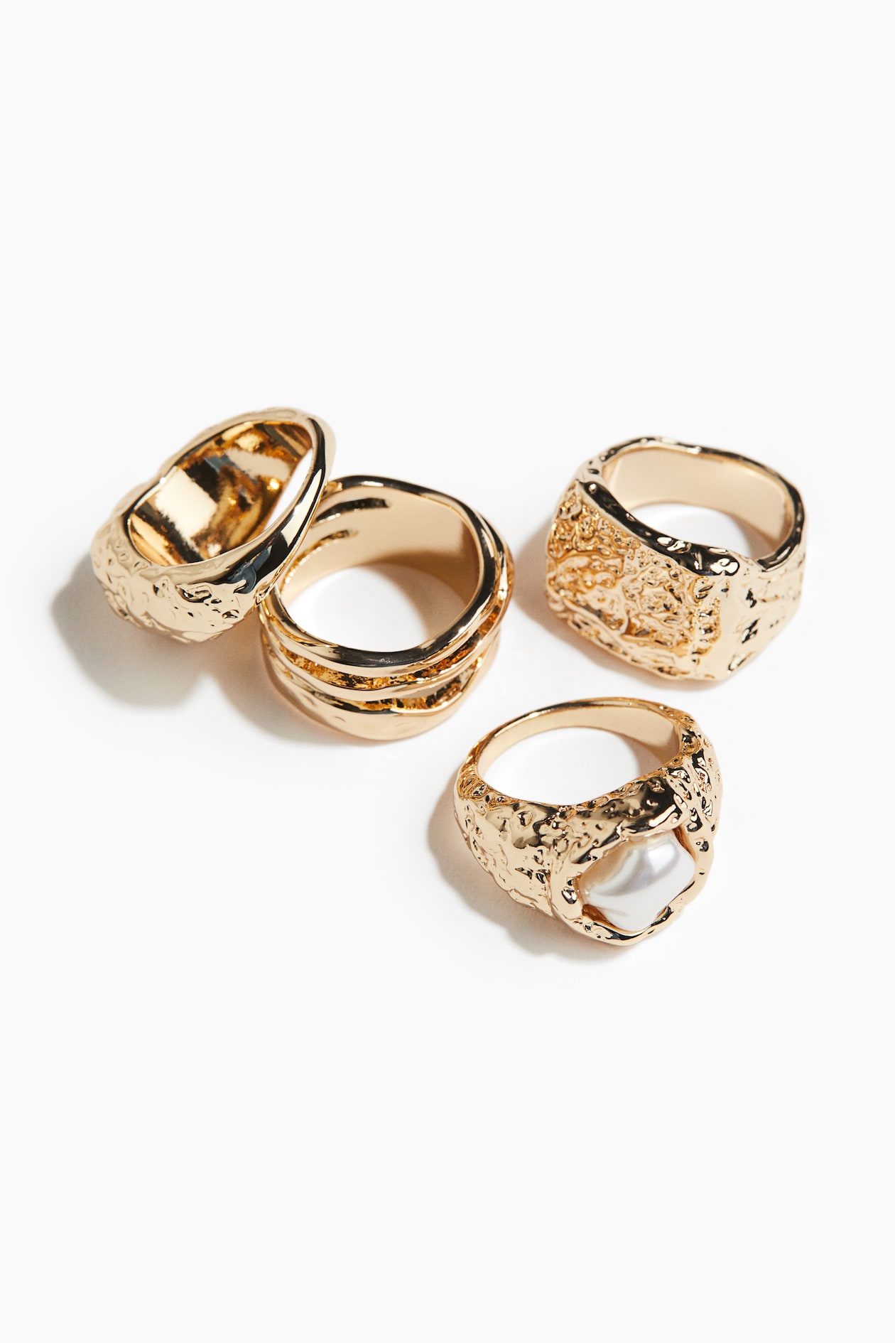 4-Pack Rings - Gold-colored - Ladies | H&M PH