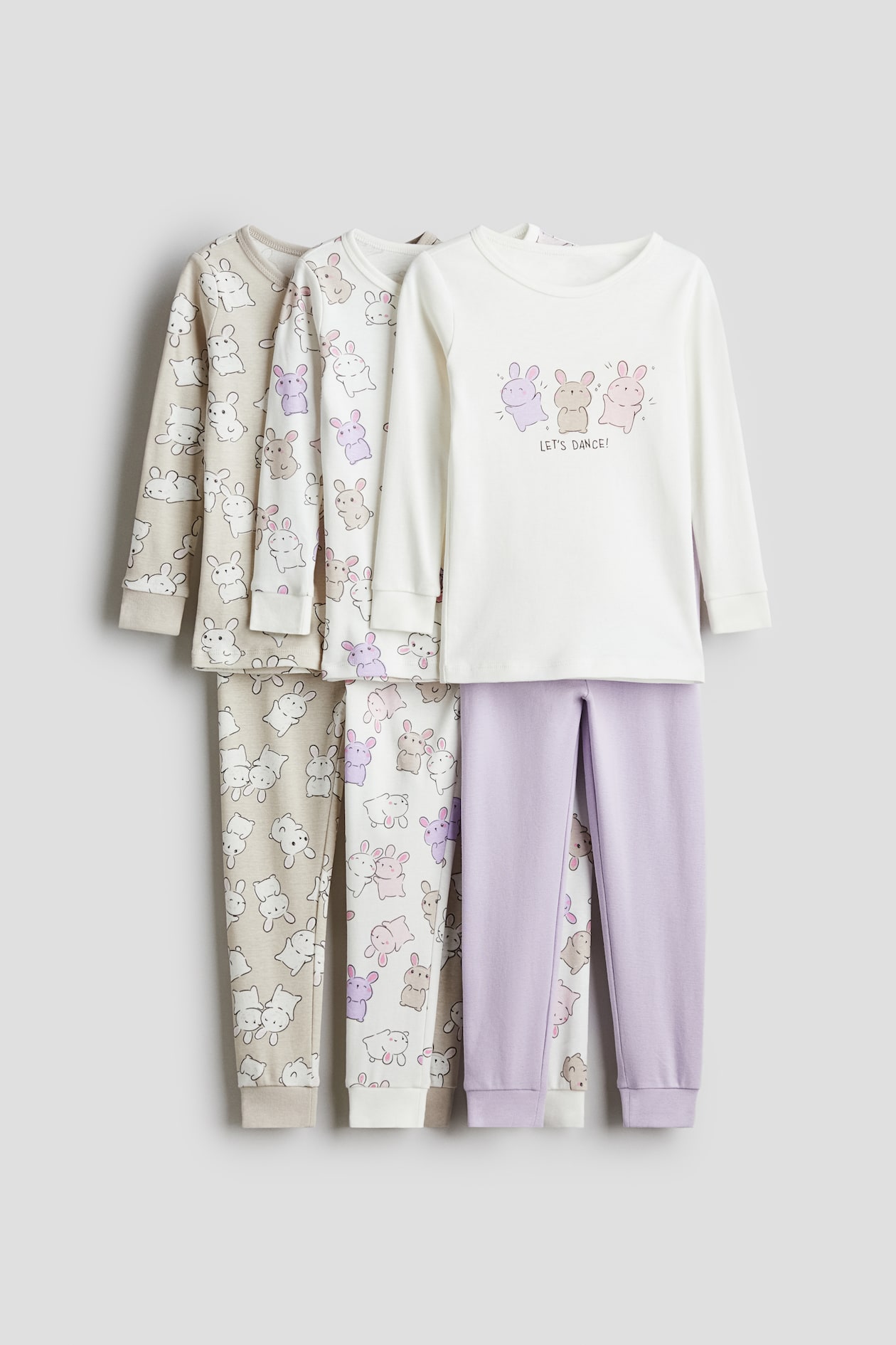 Light purple/Let's Dance 3-pack Cotton Pajamas for kids | H&M CA