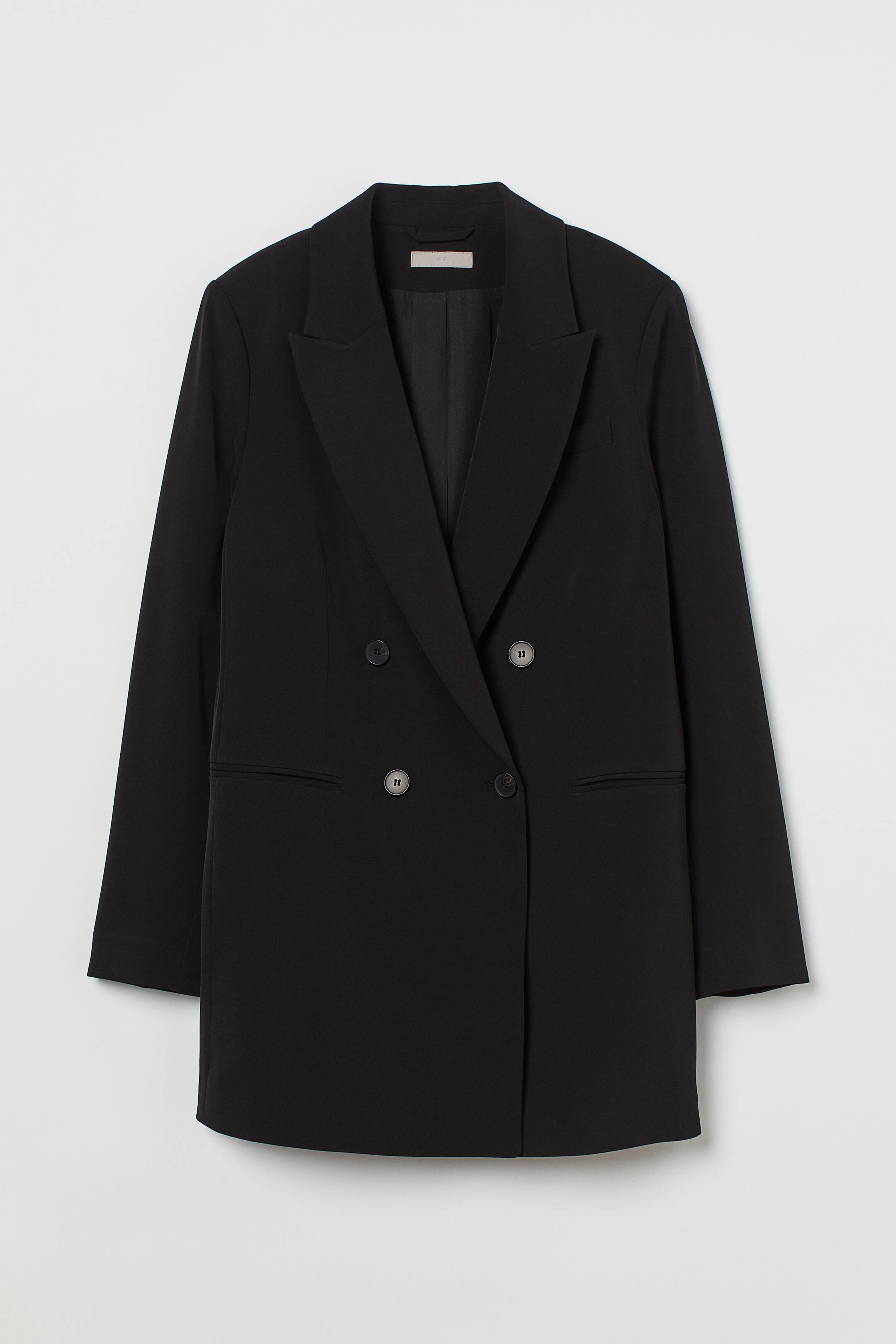 Double-breasted Jacket - Black - Ladies | H&M CA