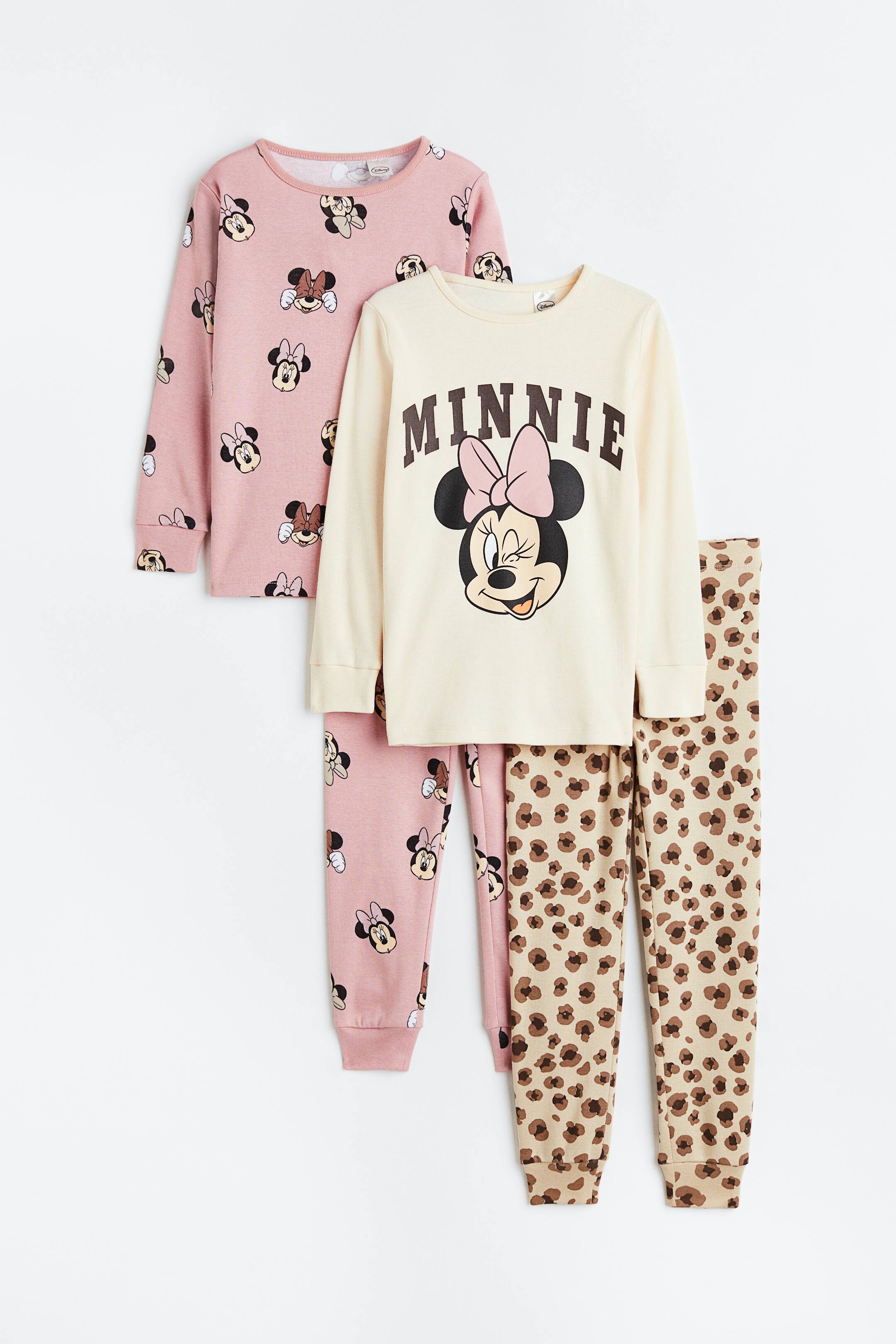 Lot de 2 pyjamas imprimés en jersey de coton - Rose/Minnie - ENFANT | H ...