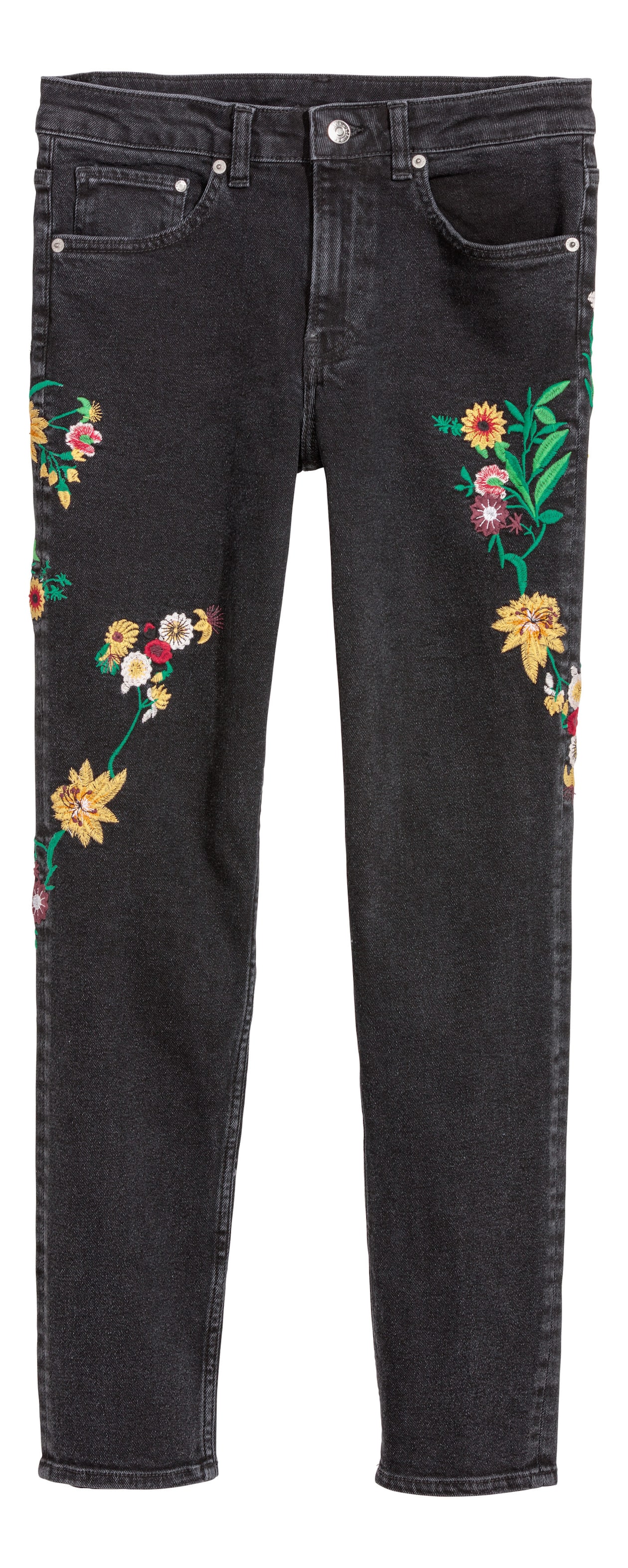 Girlfriend Regular Jeans - Schwarz/Washed out - Ladies | H&M AT