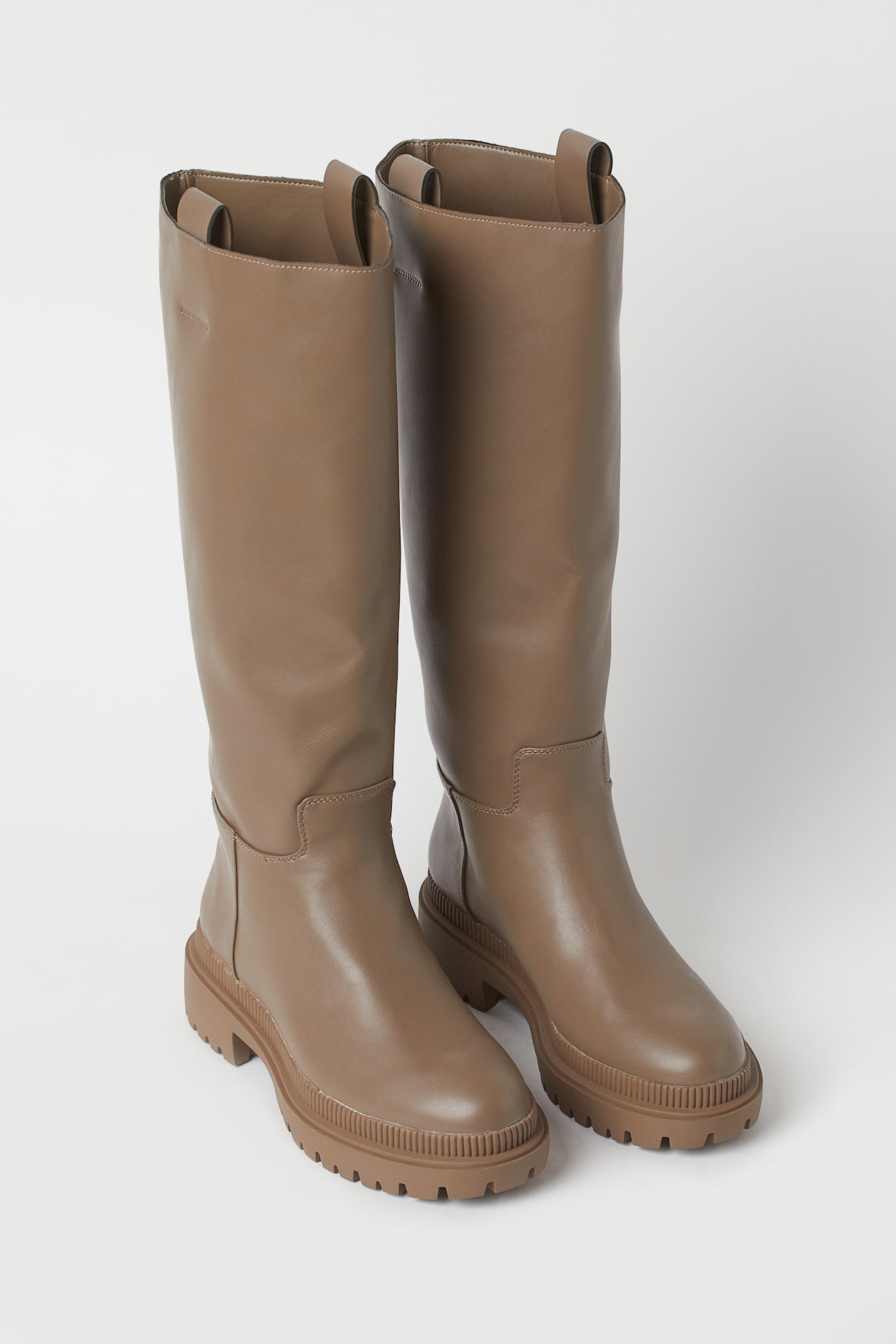 Knee-high boots - Dark greige - Ladies | H&M GB