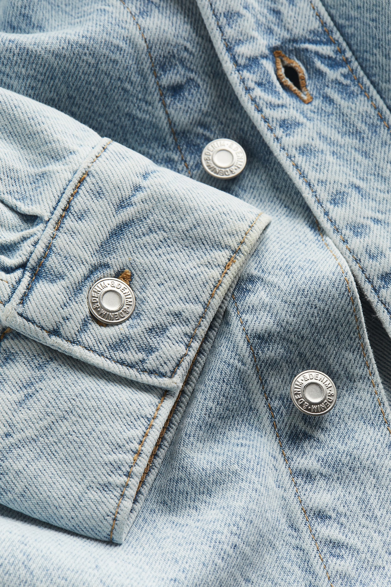 Feather Soft Denim Shirt - Pale denim blue - Ladies | H&M US