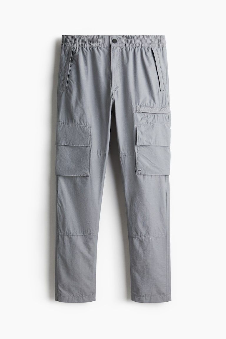 Men’s Gray Regular-Fit Twill Cargo Pants - Regular waist - Regular | H&M CA