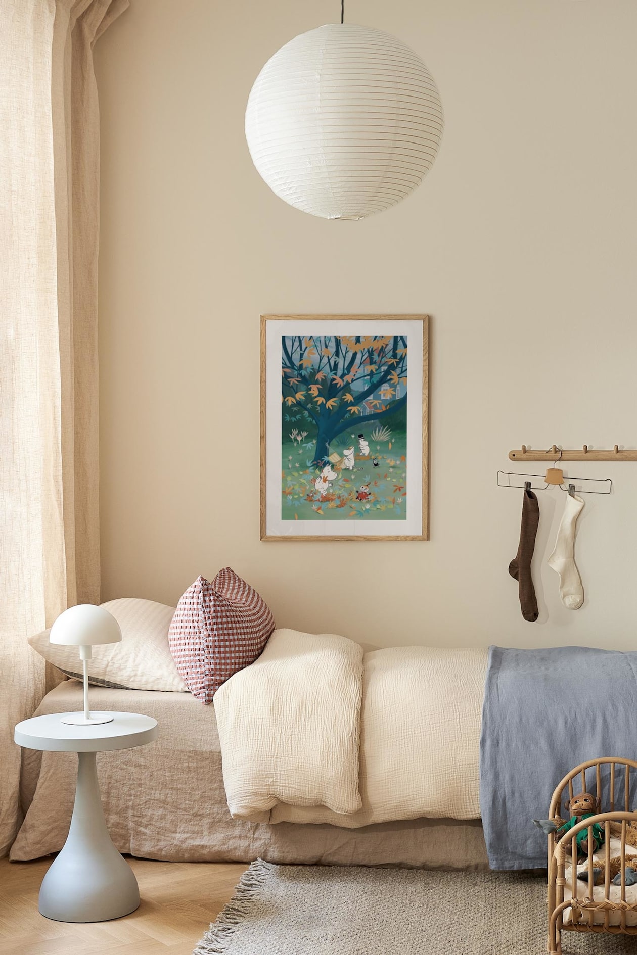 Moomin Family Autumn Garden Poster - Blue - Postery - Home All | H&M GB