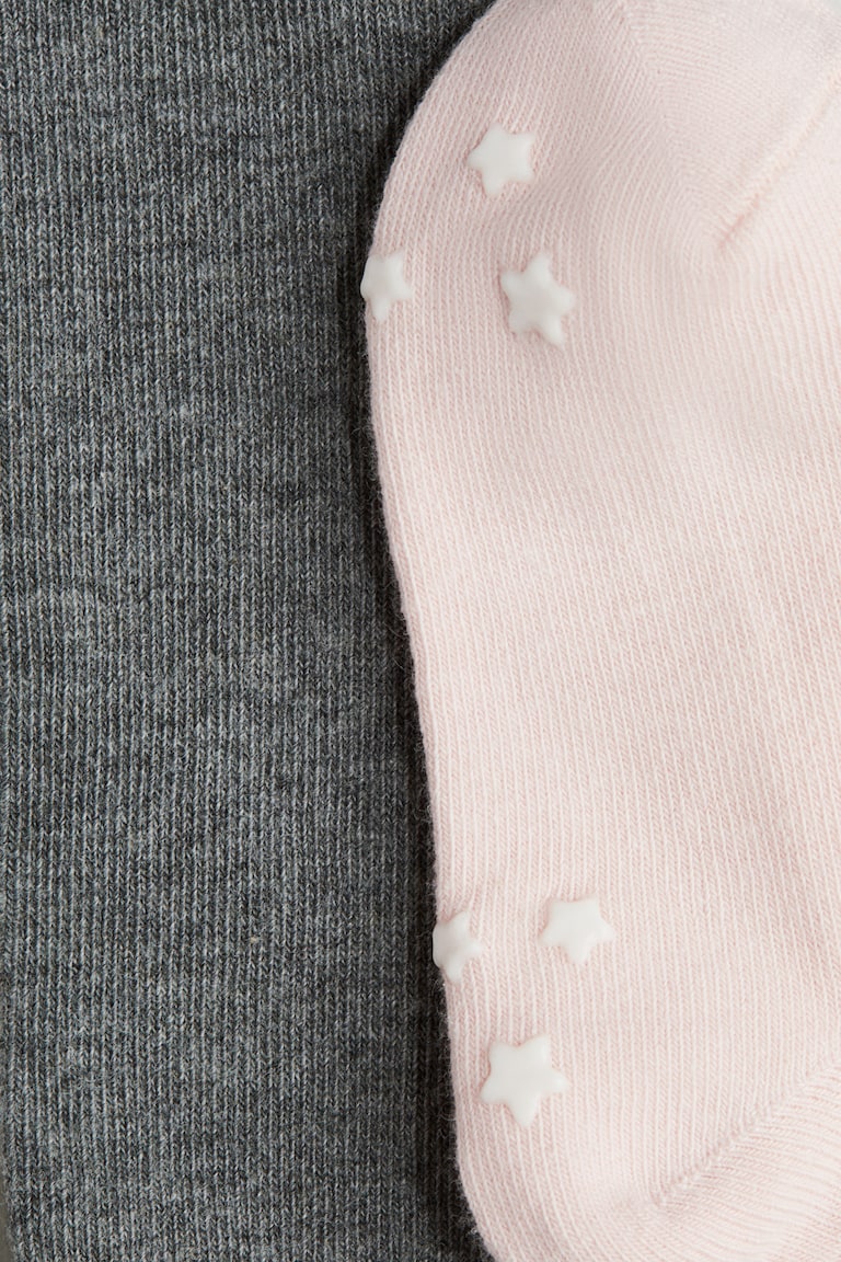 Gray/pink 2-Pack Non-Slip Fine-Knit Tights for kids | H&M US