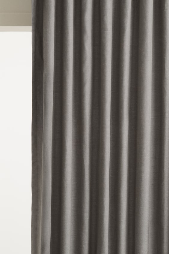Dark gray 2-pack Long Blackout Lyocell-Blend Curtains at H&M Home | H&M US