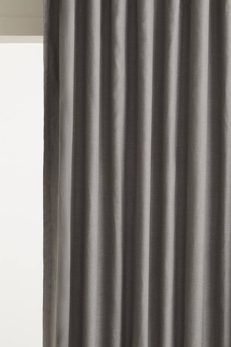Dark gray 2-pack Long Blackout Lyocell-Blend Curtains at H&M Home | H&M US