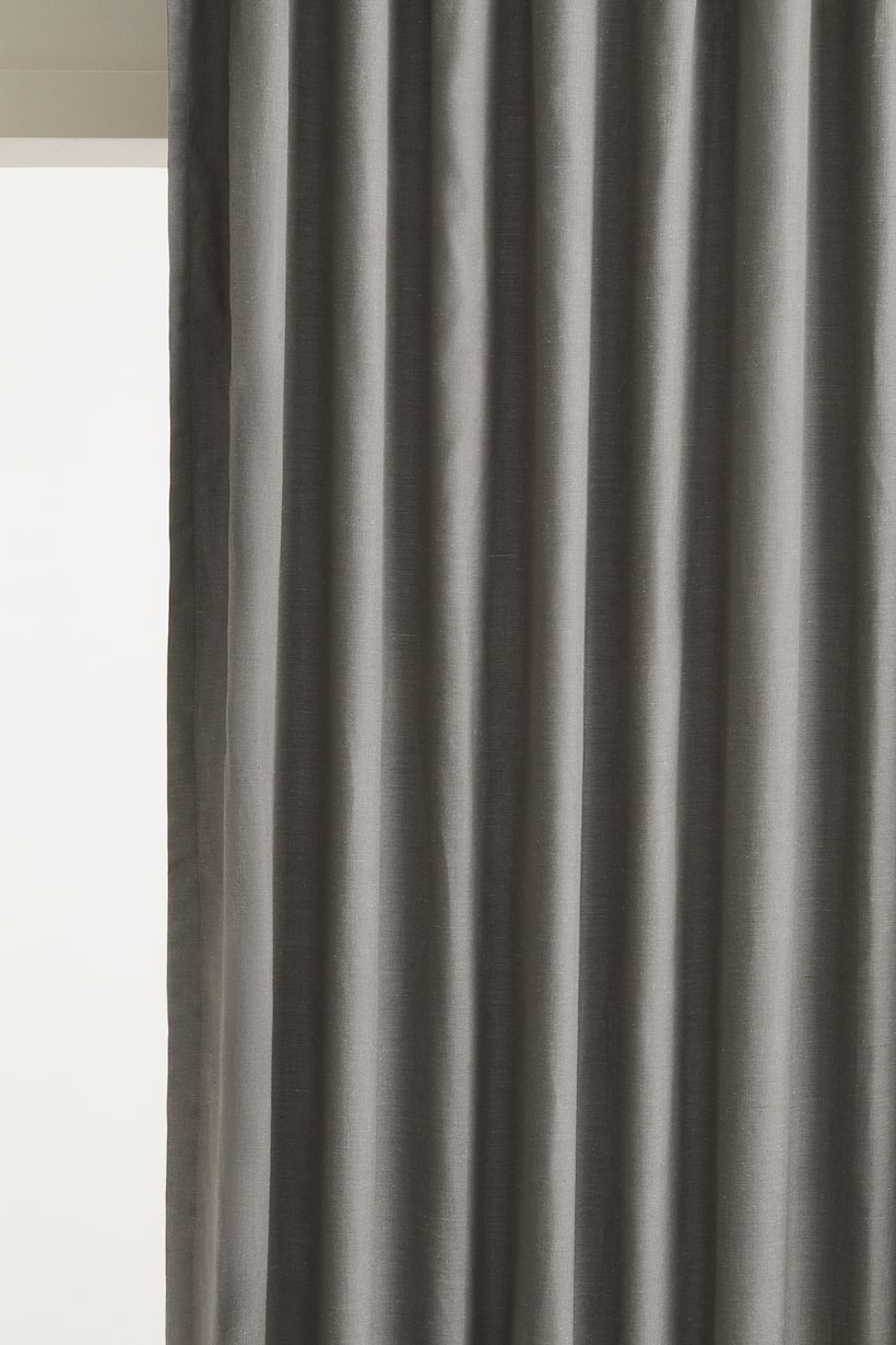 Dark gray 2-pack Long Blackout Lyocell-Blend Curtains at H&M Home | H&M US