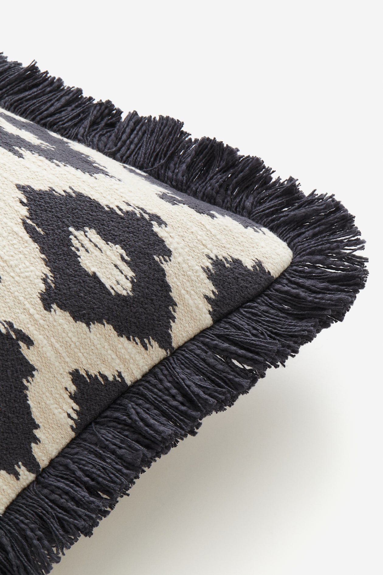 Jacquard-weave Cushion Cover - Dark gray/patterned - Home All | H&M US