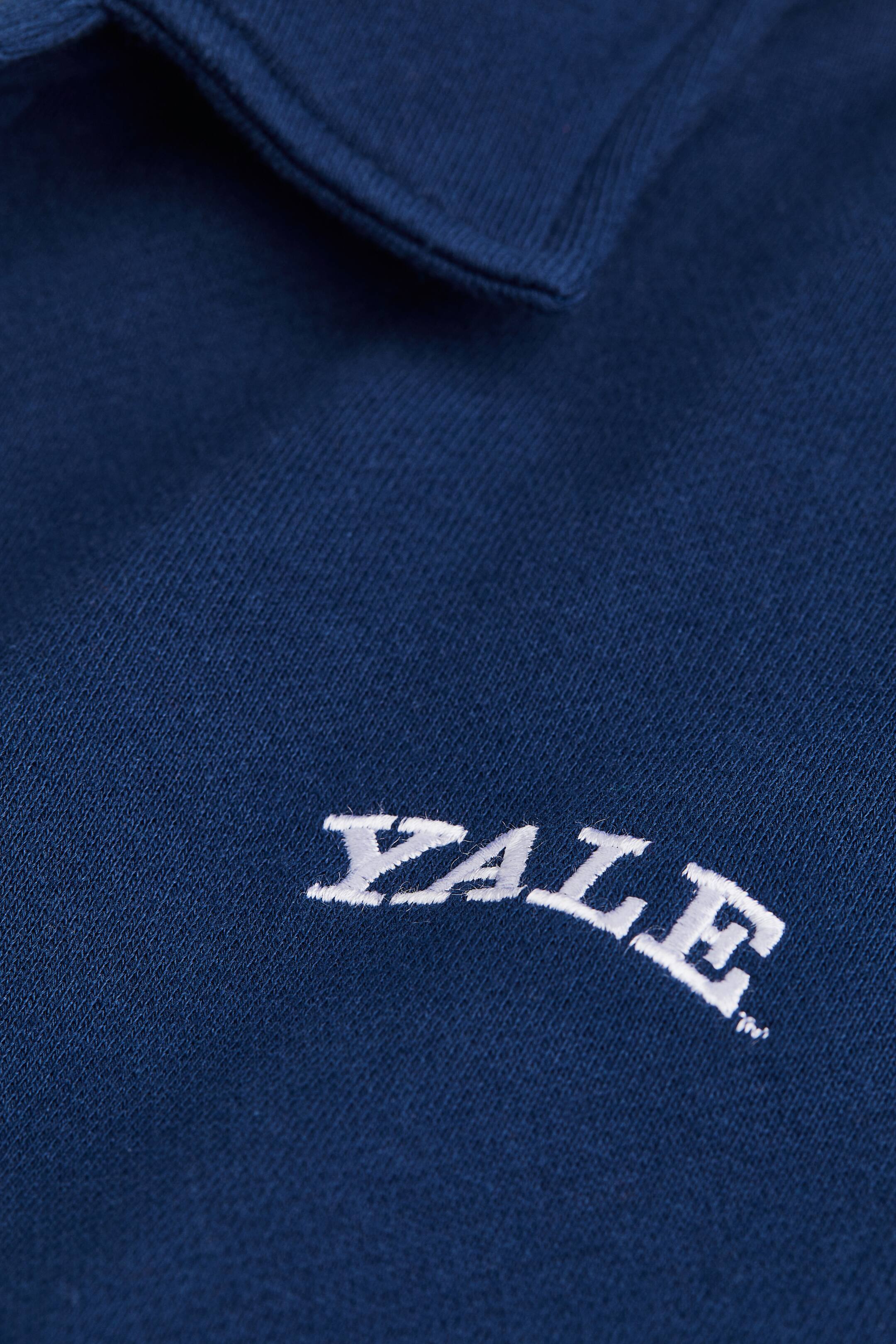 Oversized Fit Polo shirt - Dark blue/Yale - Men | H&M PH