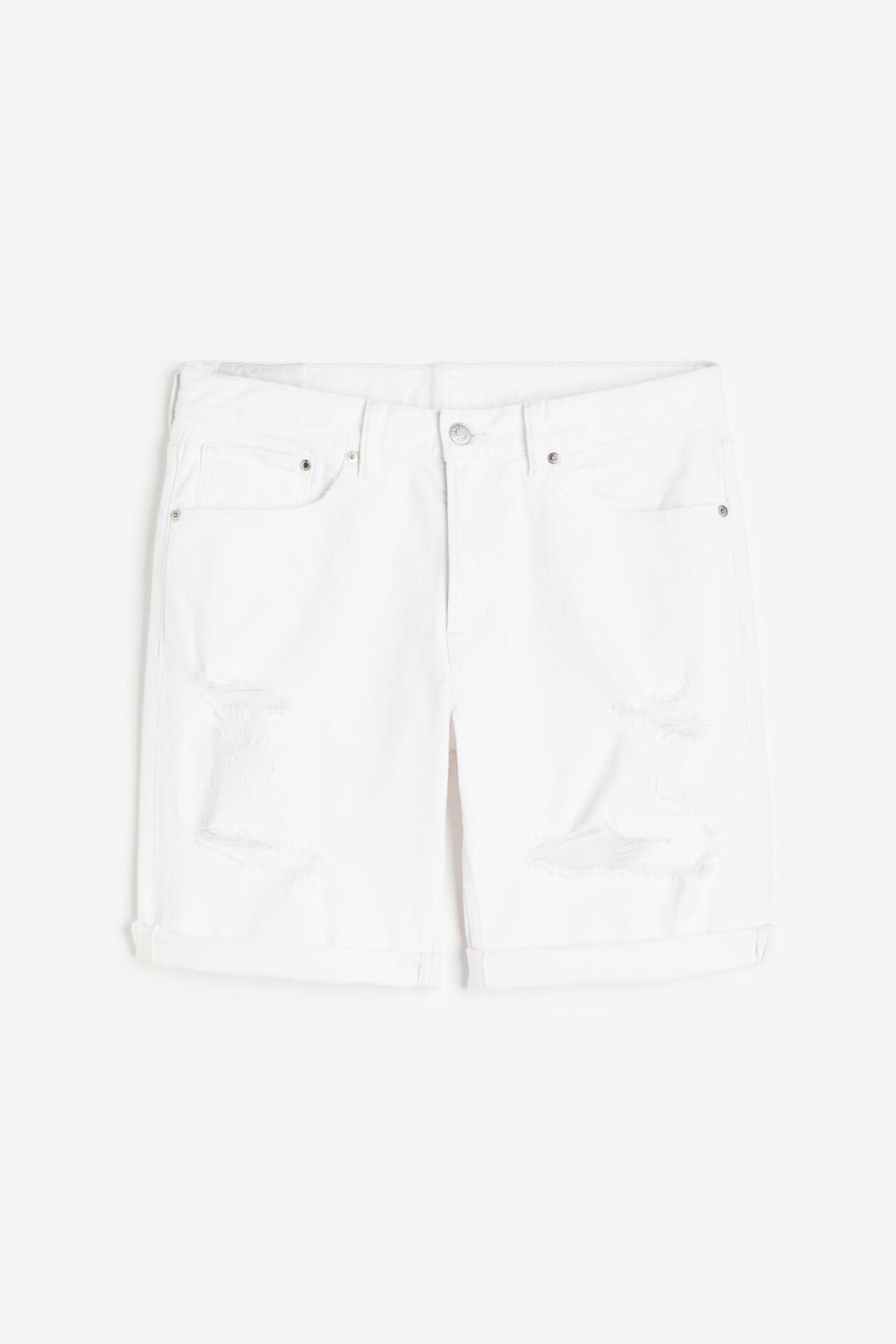 Shorts Regular Denim - Blanco - Men | H&M MX