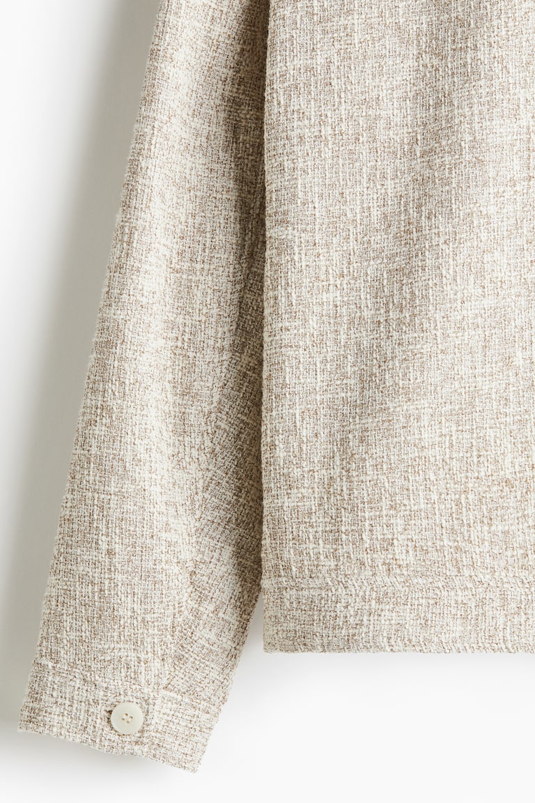 Men’s Light beige marl Regular Fit Woven jacket | H&M IN