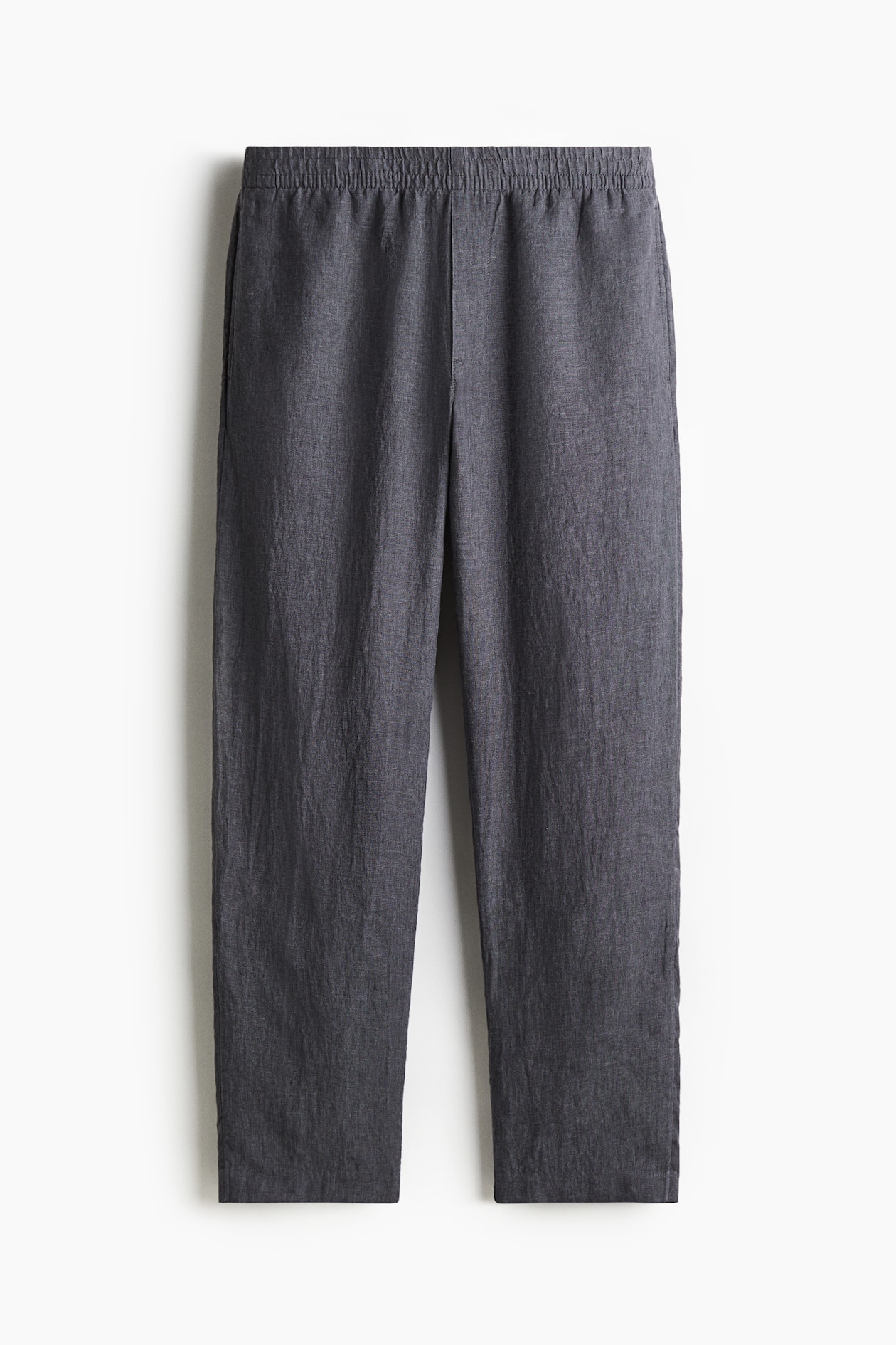 Men’s Dark gray Regular-Fit Linen Pants | H&M CA