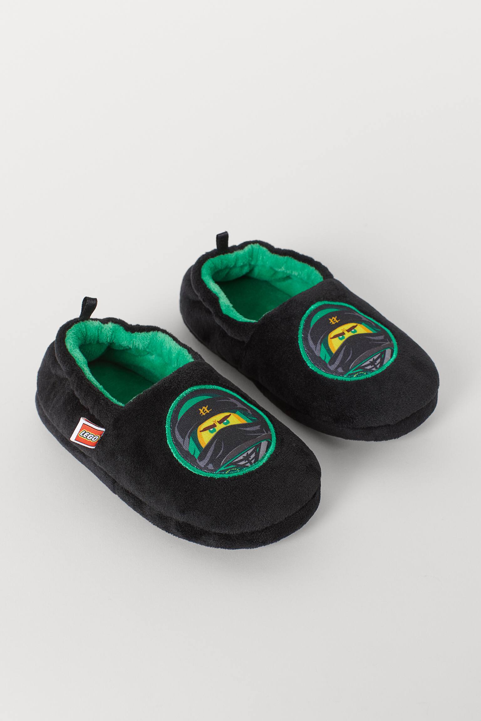Soft slippers - Black/Ninjago - Kids | H&M
