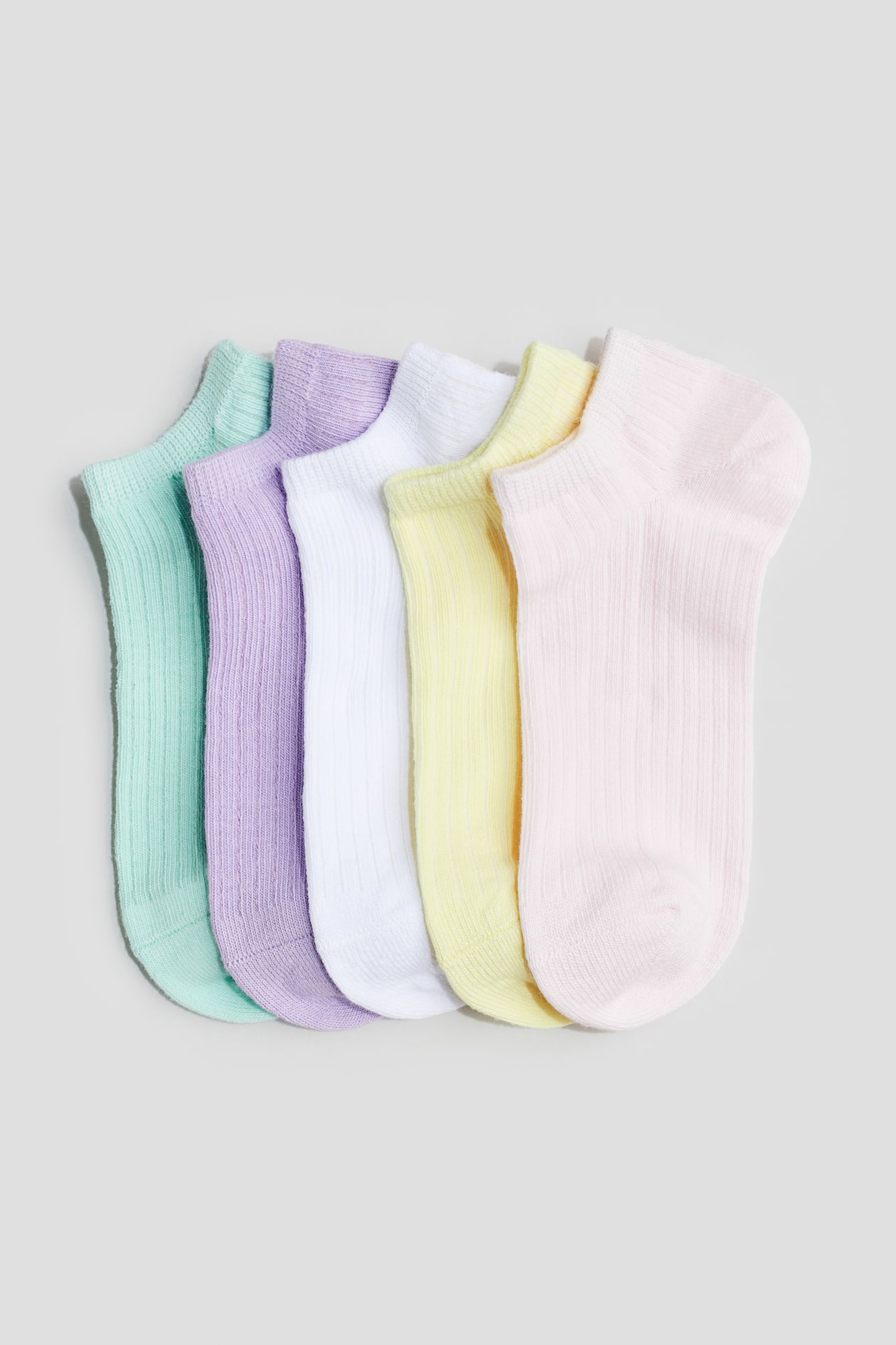 Light pink/light purple 5-pack Ankle Socks for kids | H&M US