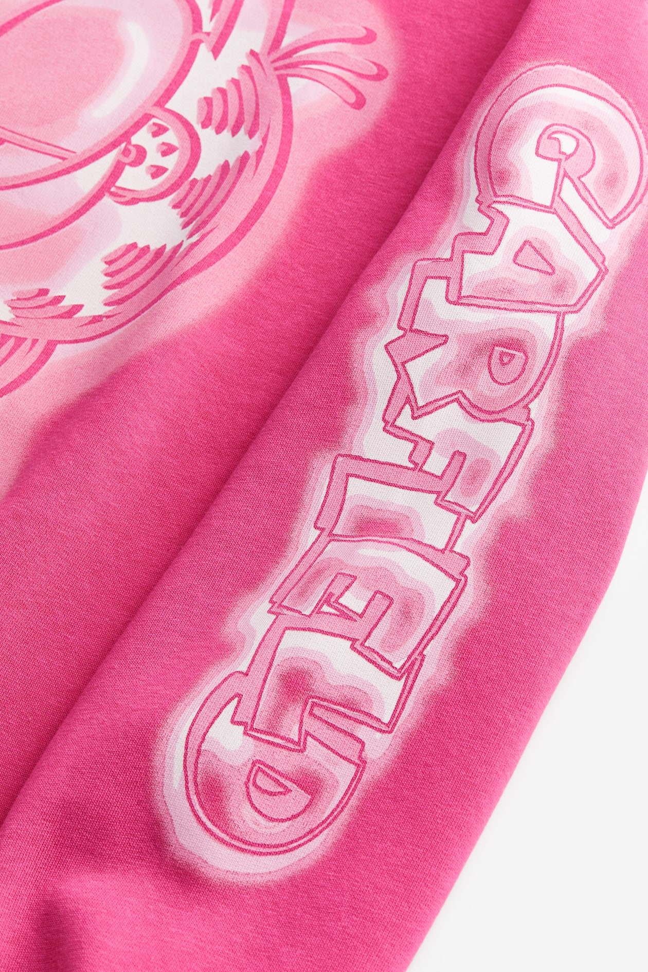 Bright pink/Garfield Oversized sweatshirt for kids | H&M MY