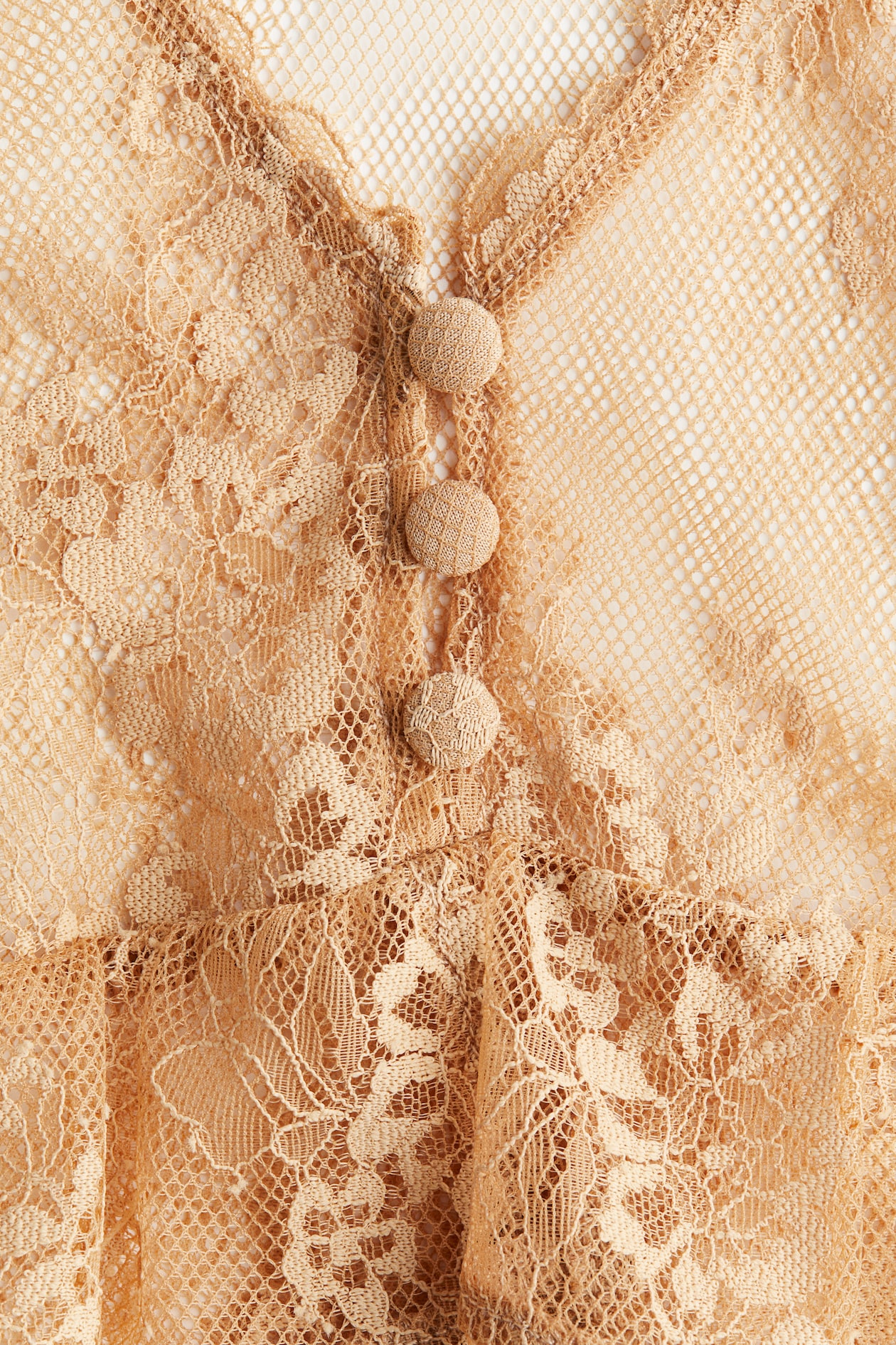 Women's Dark beige Lace strappy top | H&M GB